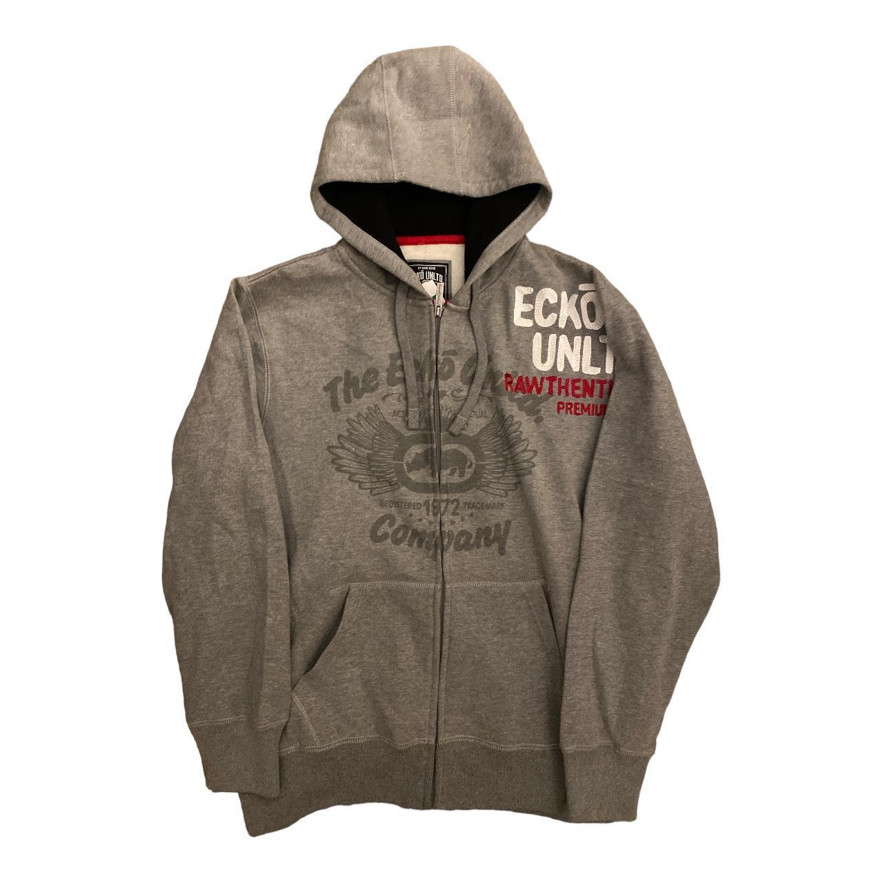 Brand New Y2k Ecko Unlted Hoodie sz L. super thick... - Depop