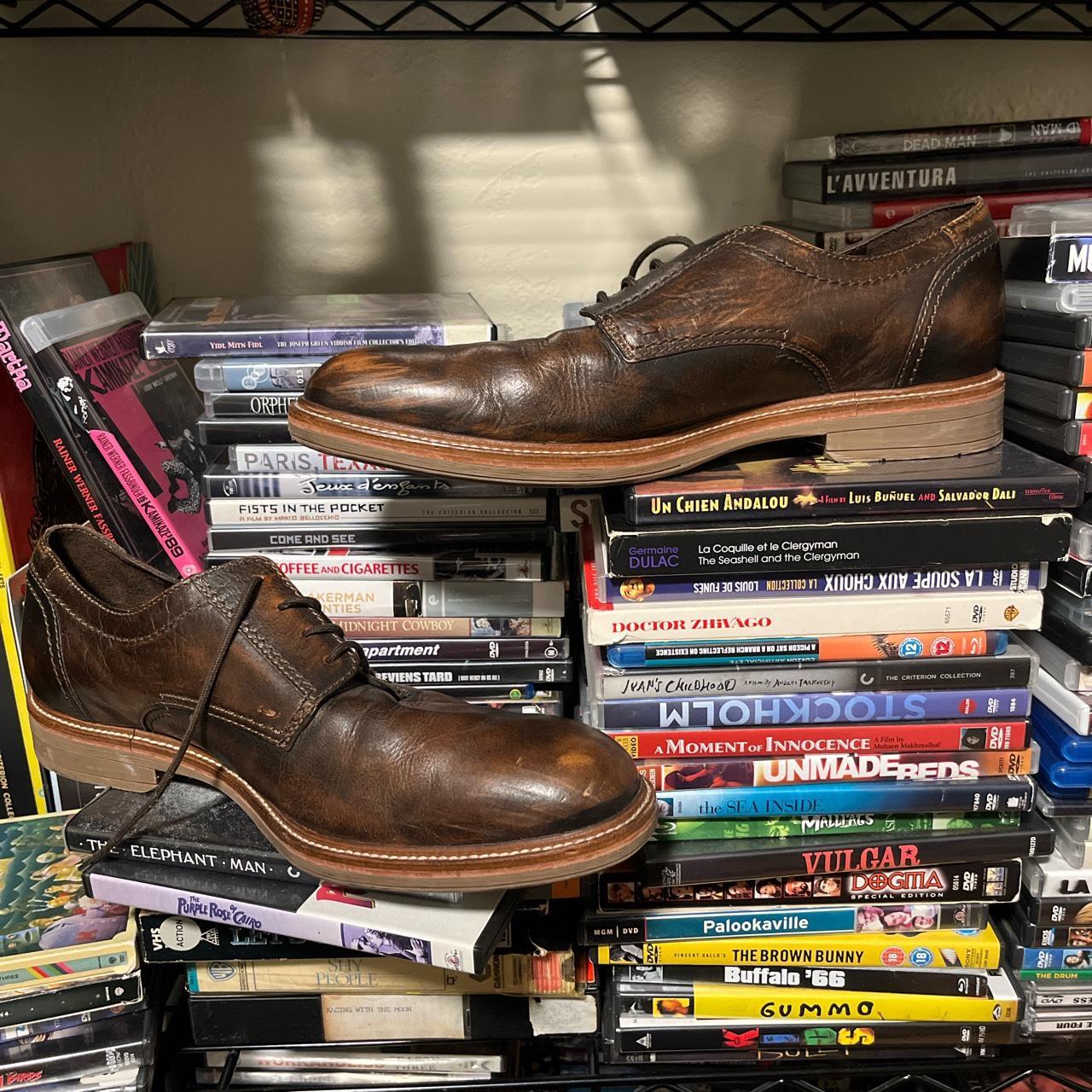 Mephistom Air Jet Brown Oxford Leather Shoes Made In... - Depop