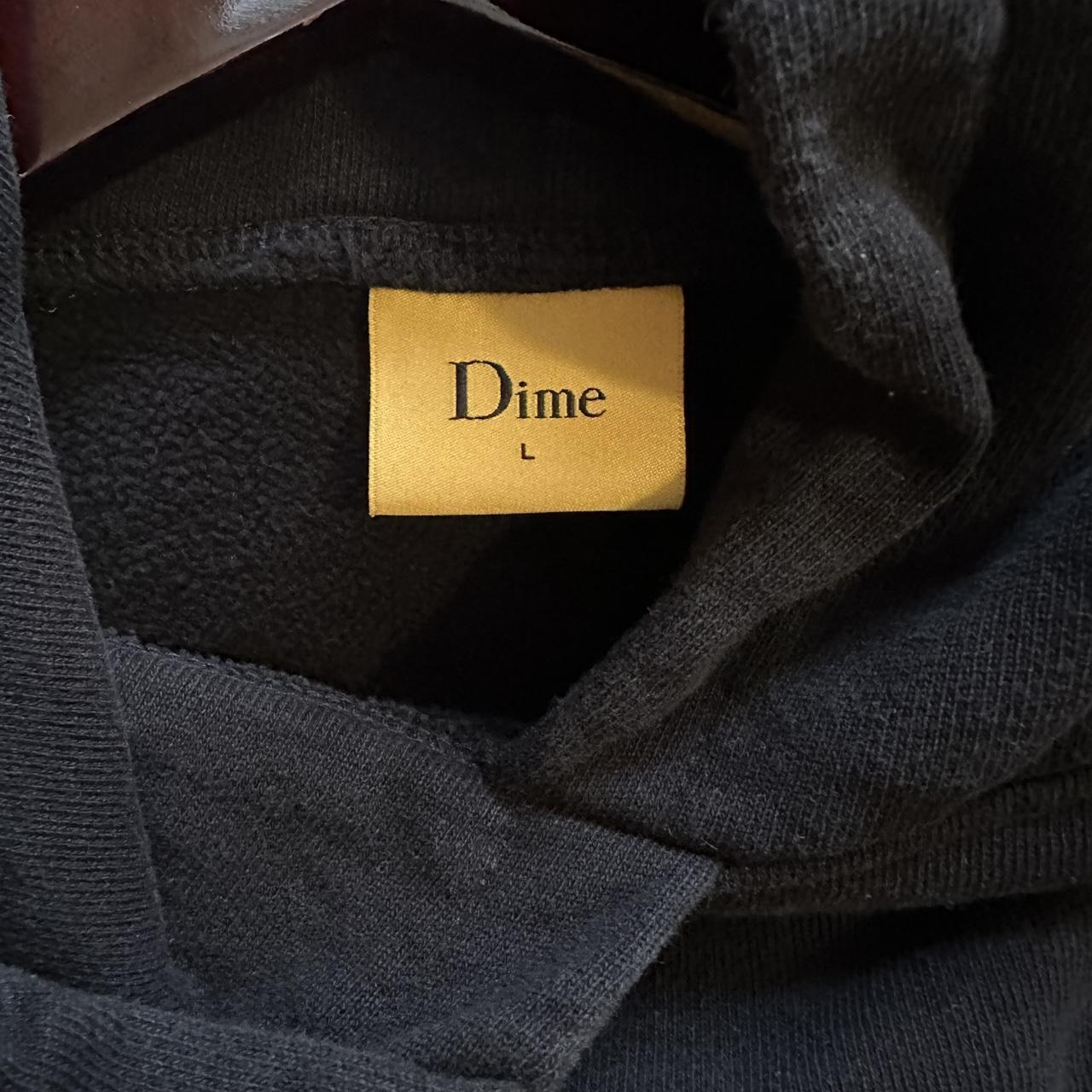 Dime Men's Black Hoodie | Depop