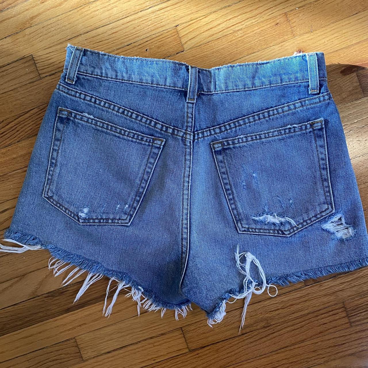 Reformation denim cut off shorts Originally $98... - Depop