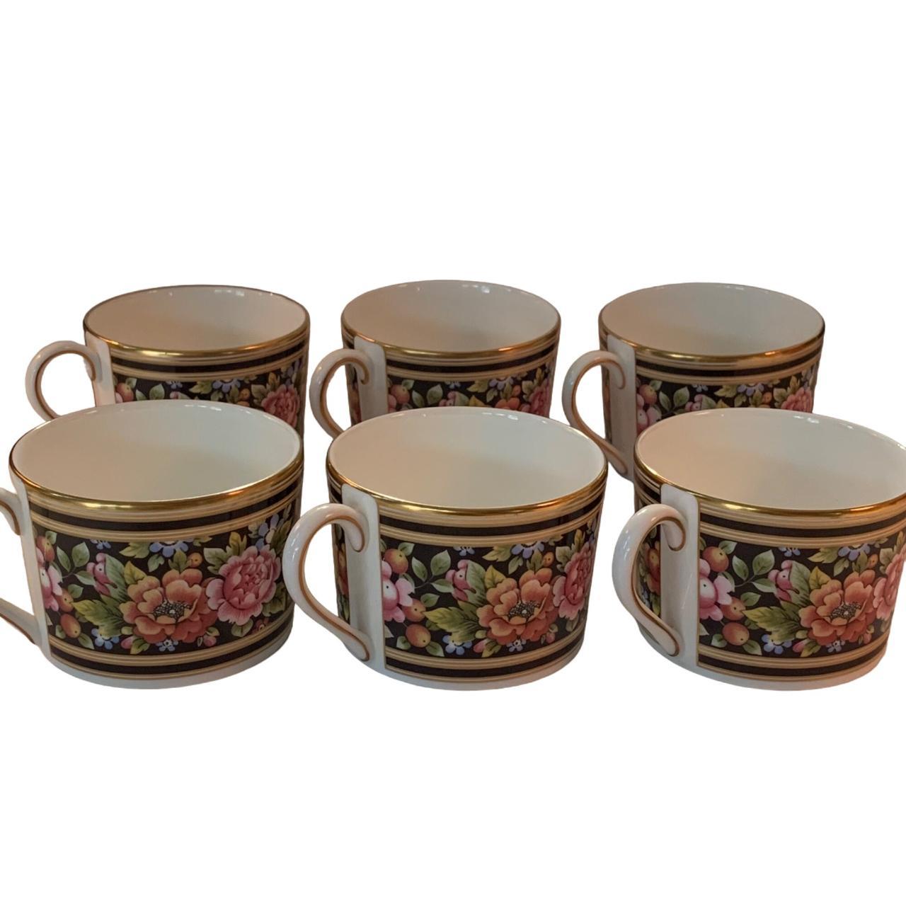 Vintage Wedgwood Clio Tea Cups Set of 6 Bone China... - Depop