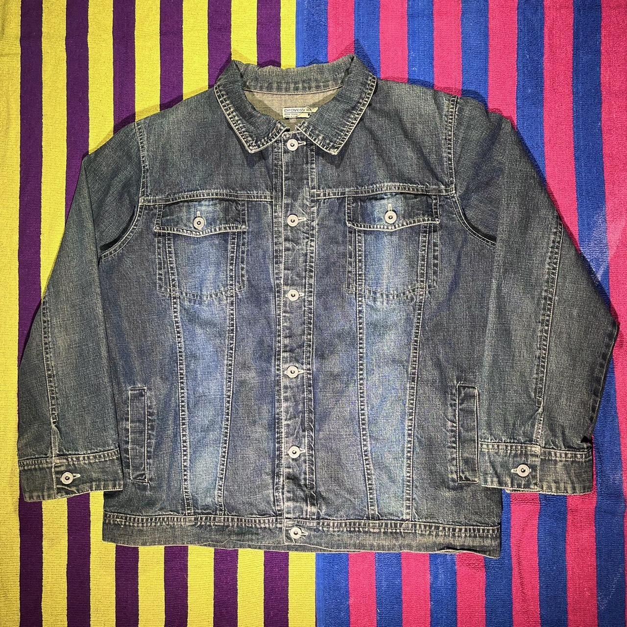 Made in Japan denim jacket with camo accents and... | Depop