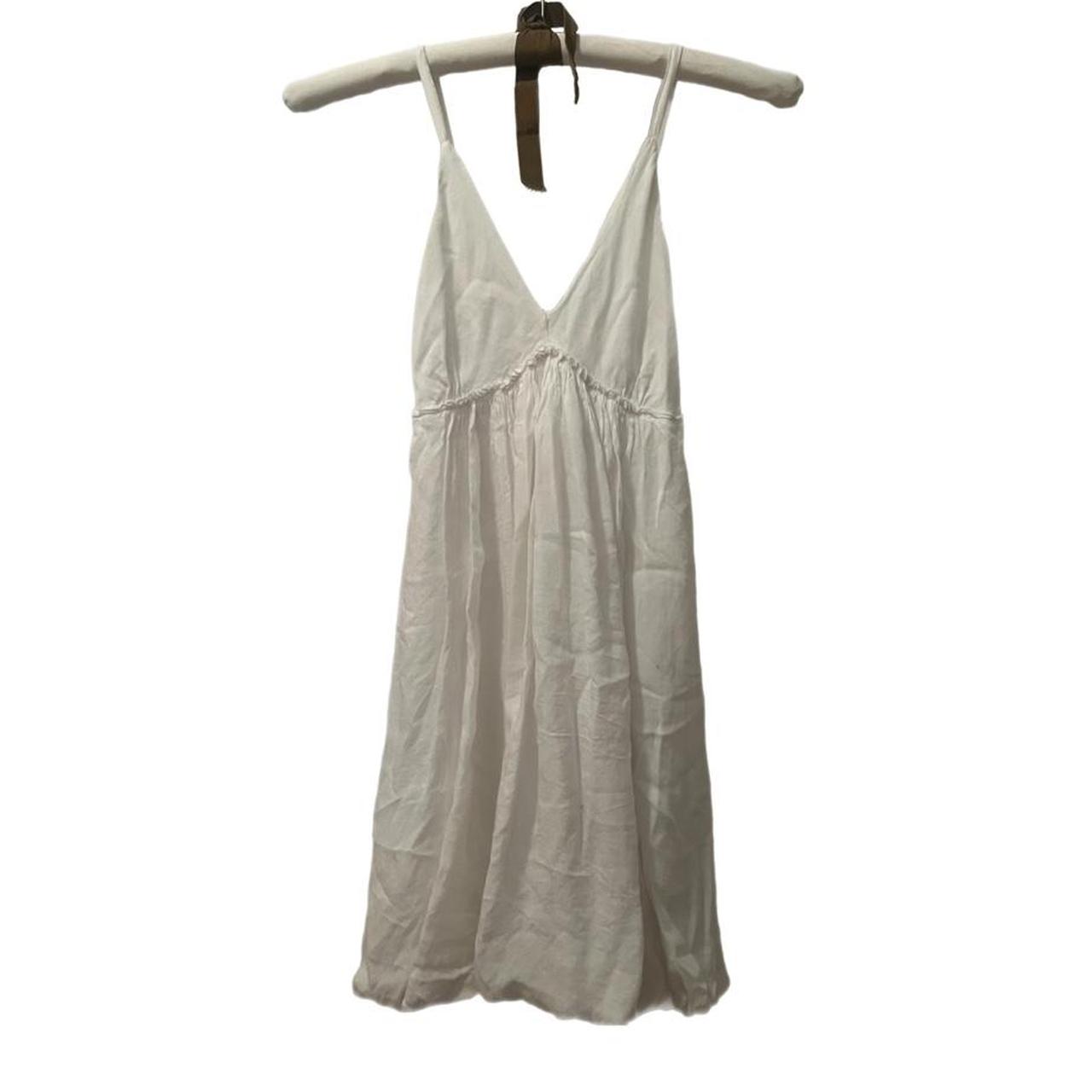 Adorable babydoll white minidress Little poof... | Depop