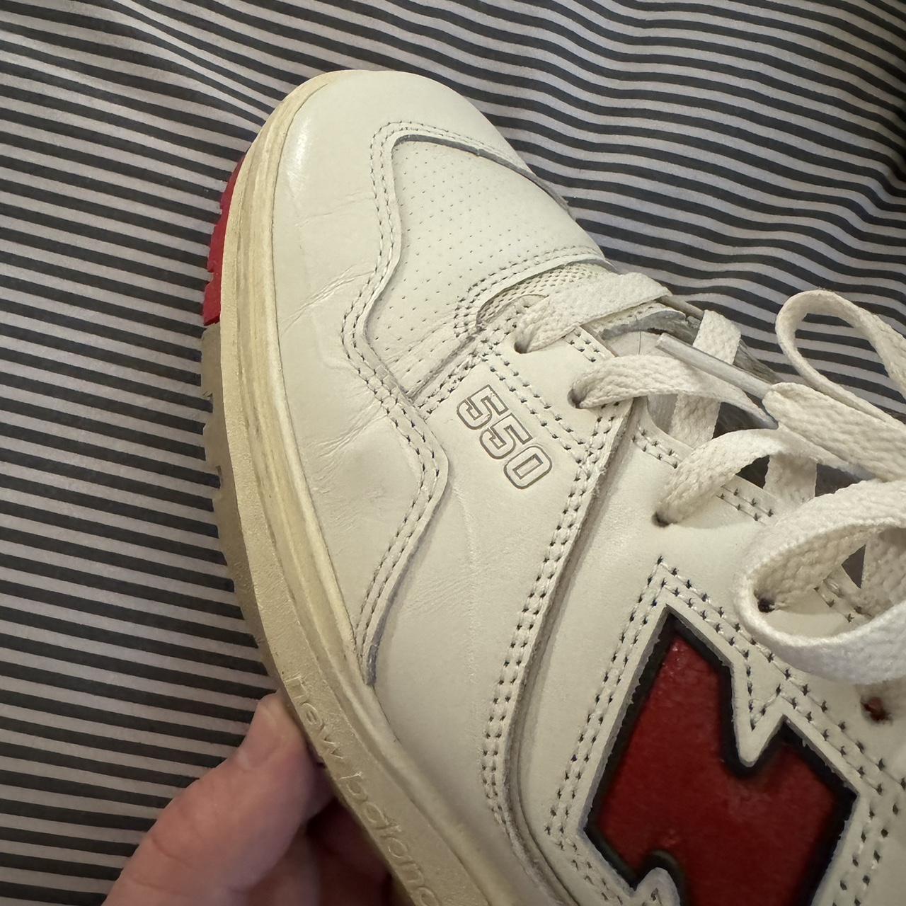 ALD / NB 550, Navy/Red, size 9. - Depop