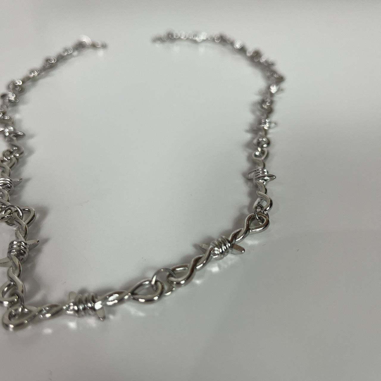 Barbed Wire Y2K Chain #chain #barbedwirechain #y2k... - Depop