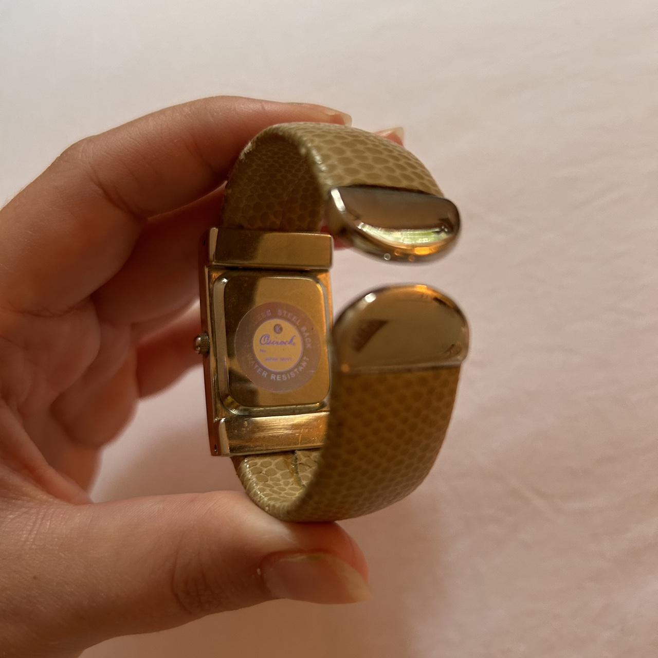 Vintage ladies Osirock snake skin cuff watch. Super... - Depop