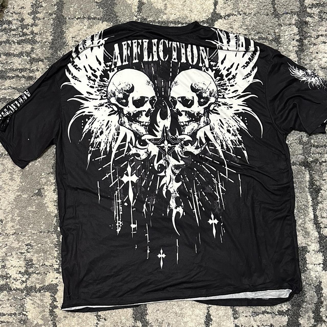 super cool affliction tee the materials really... - Depop