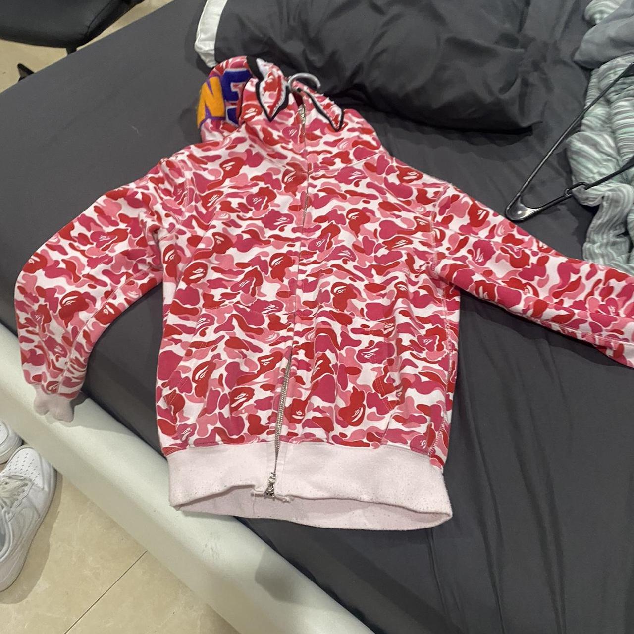 Bape zip up pink y2k used a couple of times - Depop