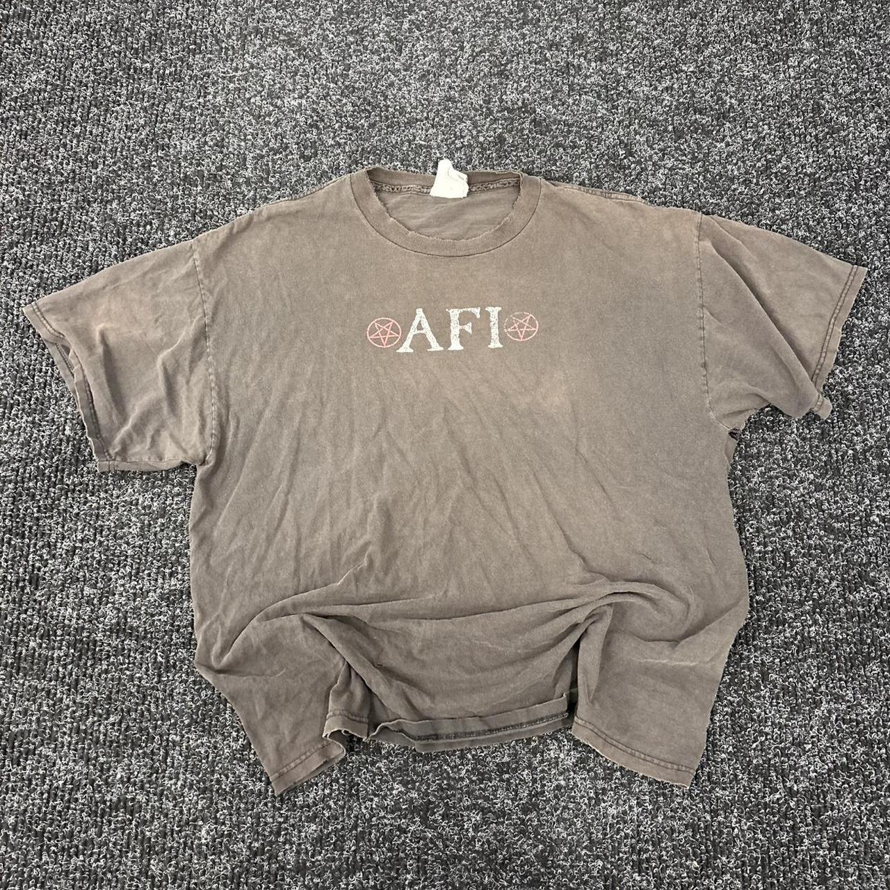vintage 90s/early 2000s FADER afi band shirt size... | Depop