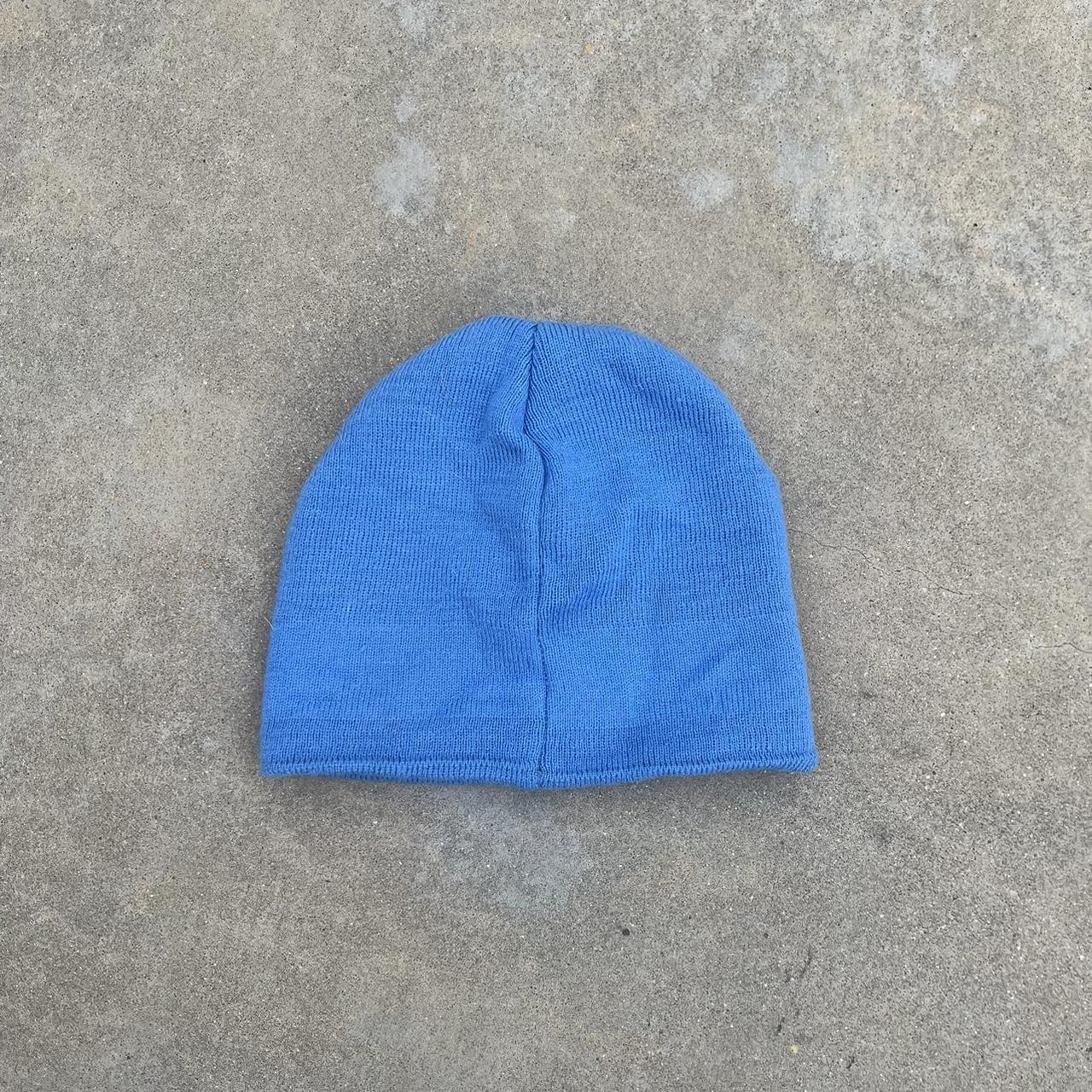 Light Blue Google Beanie #google #y2k - Depop
