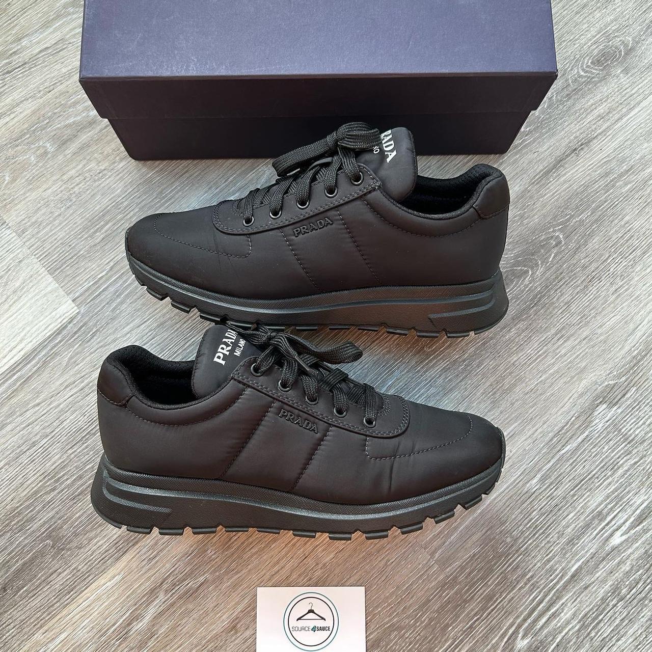 Prada Nylon trainers size 8 Fits a size 9 Retail... - Depop