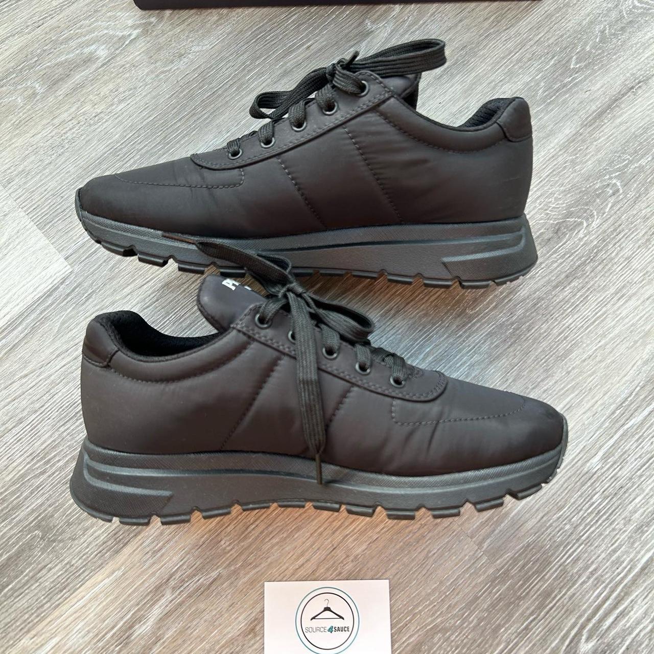 Prada Nylon trainers size 8 Fits a size 9 Retail... - Depop