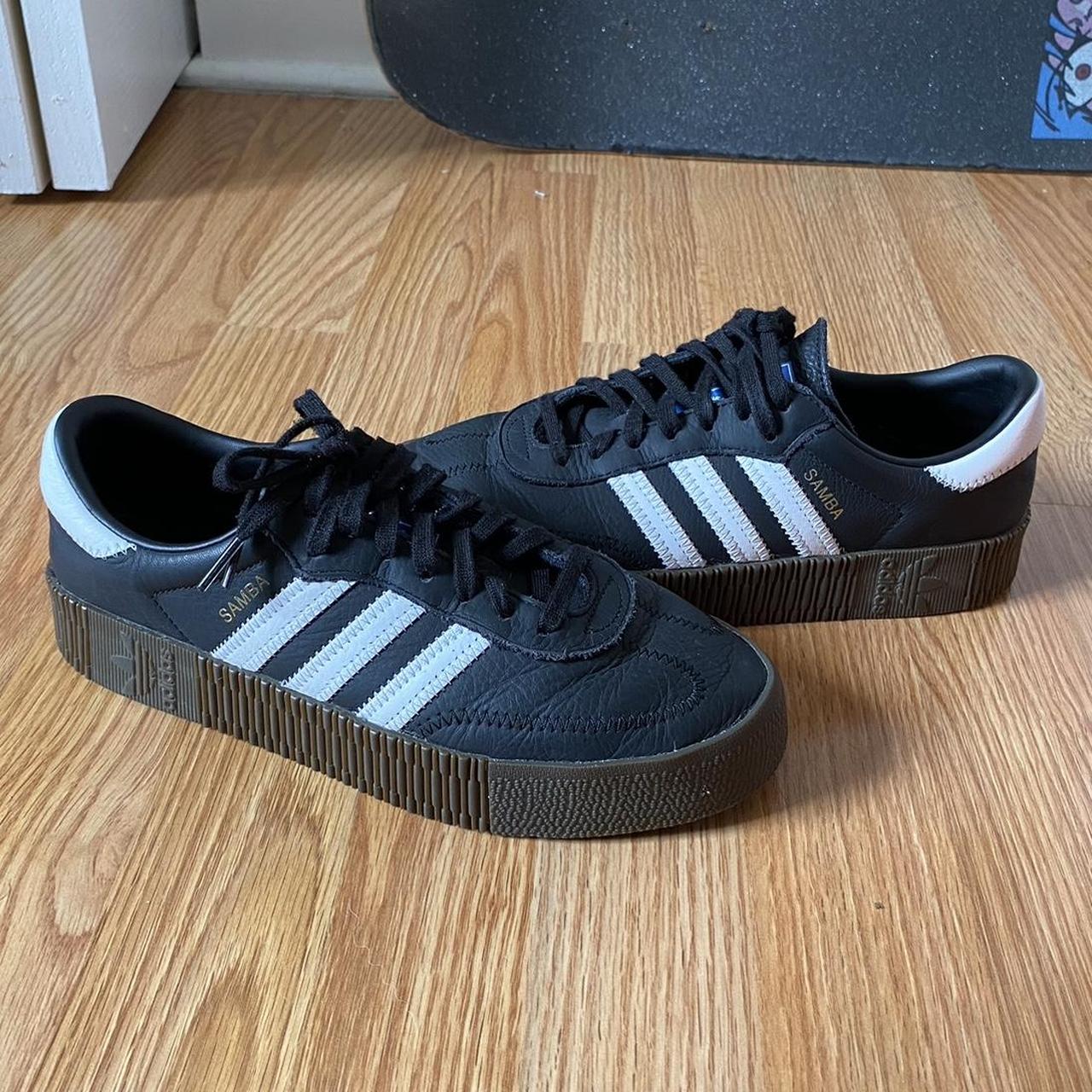 ADIDAS WOMEN’S SAMBAROSE ‘Core Black’ B28156 Size... - Depop
