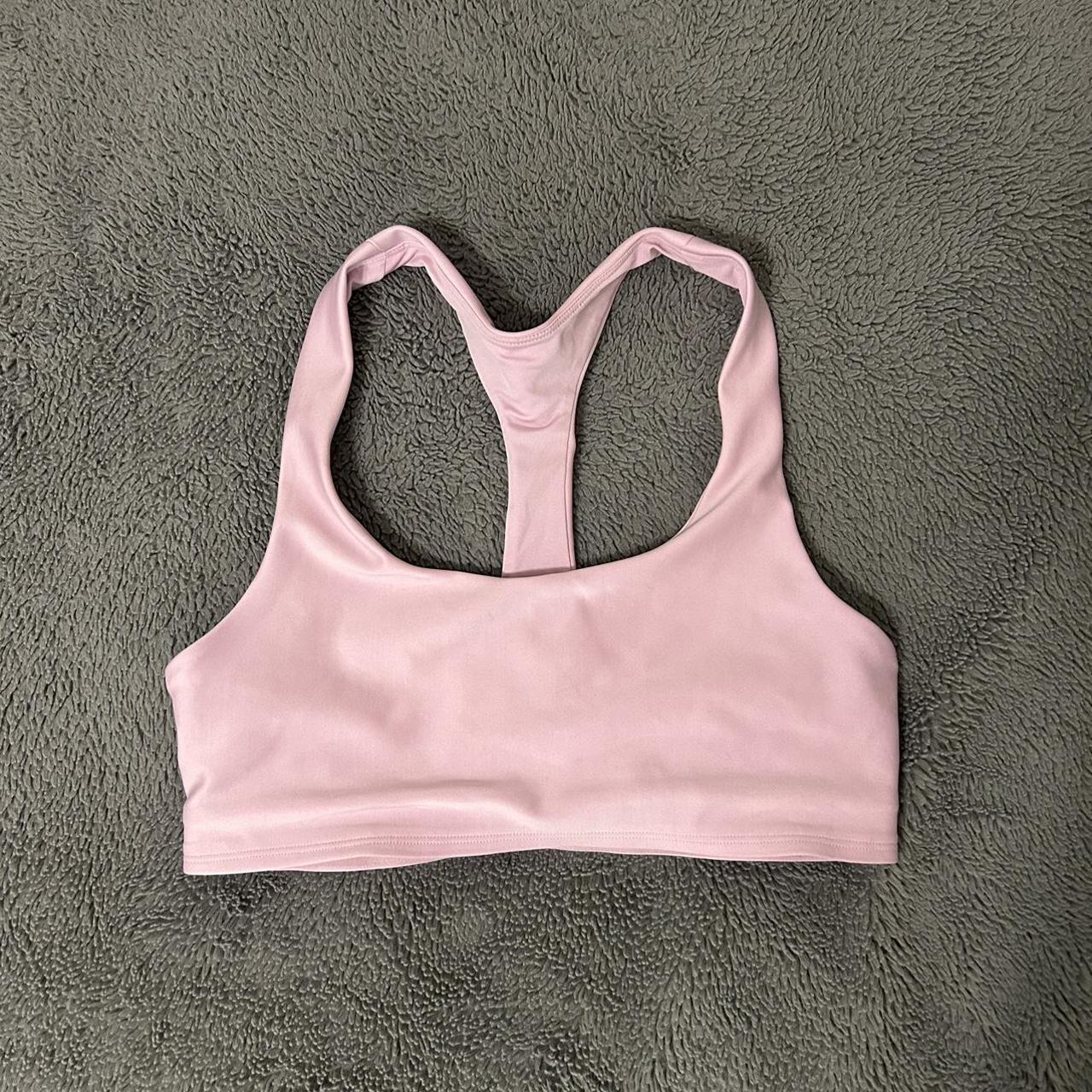 Alo Razor Back Pink Sports Bra. Size M.... - Depop