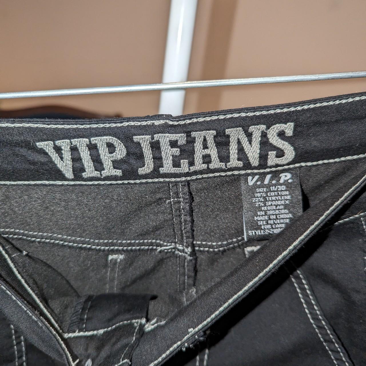 Vip jeans, black cargo pants $5 in person Flaws:... - Depop
