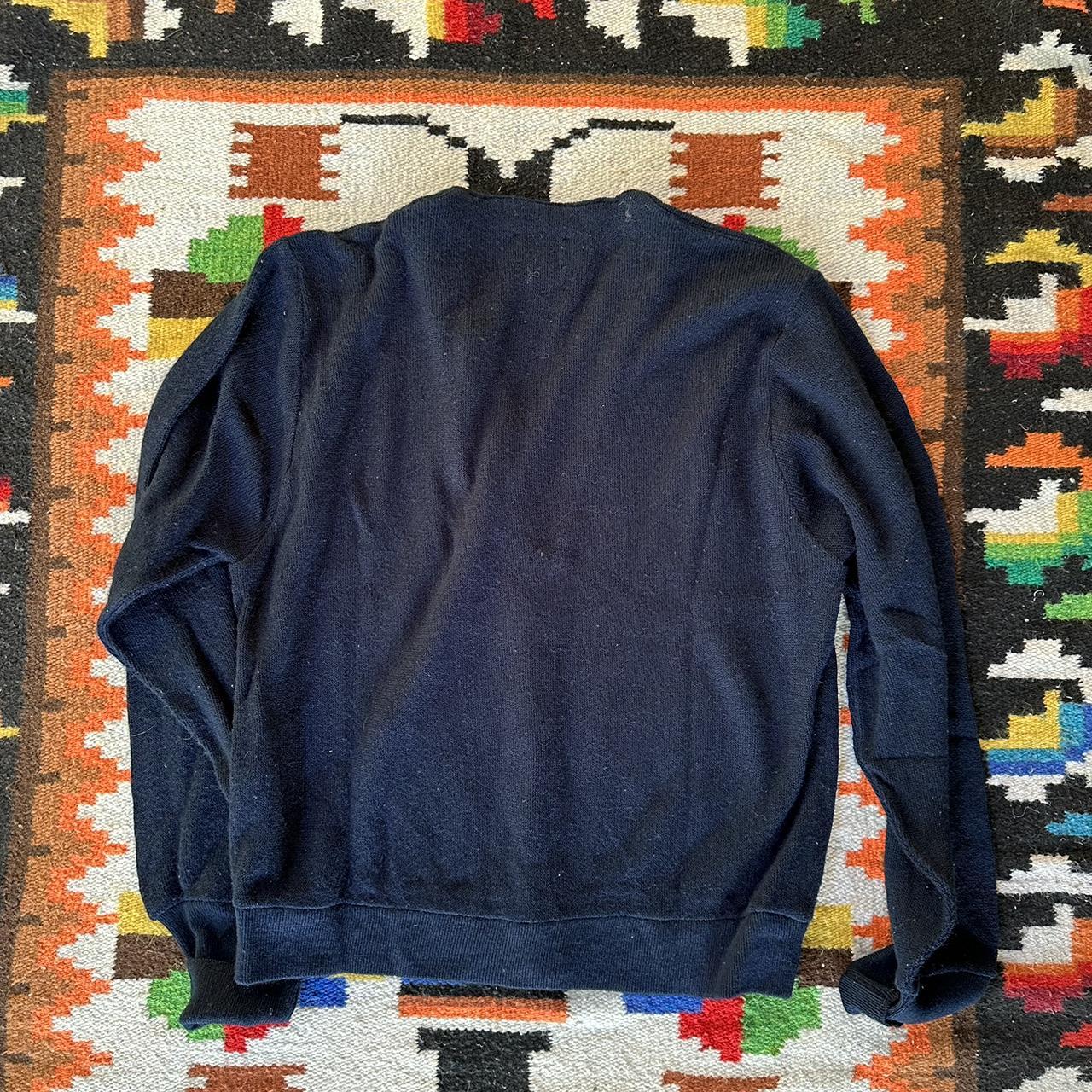 Vintage Blue Izod Lacoste Cardigan Cool blue... - Depop