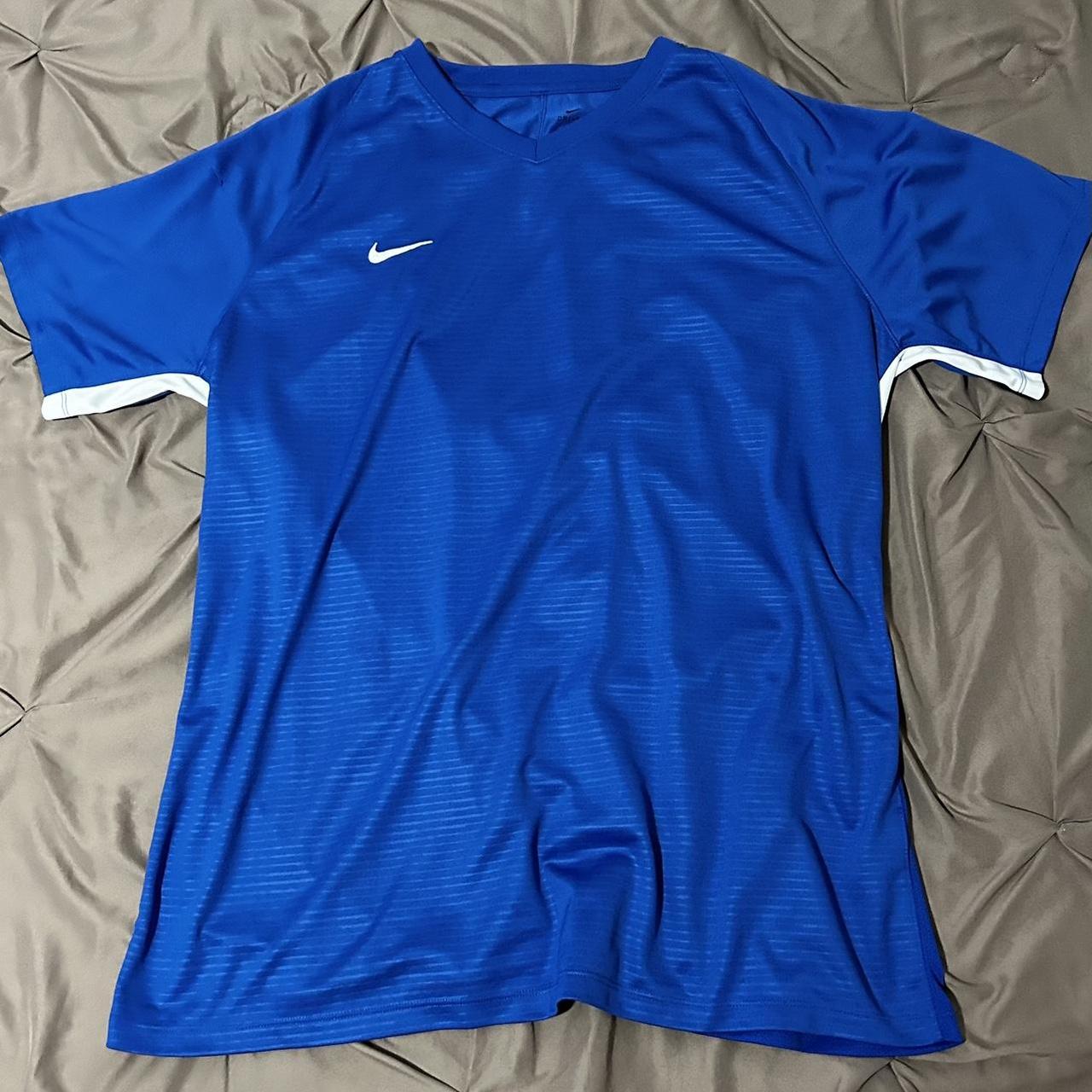Blue Nike Dry Fit Shirt 👕 XXL - Depop