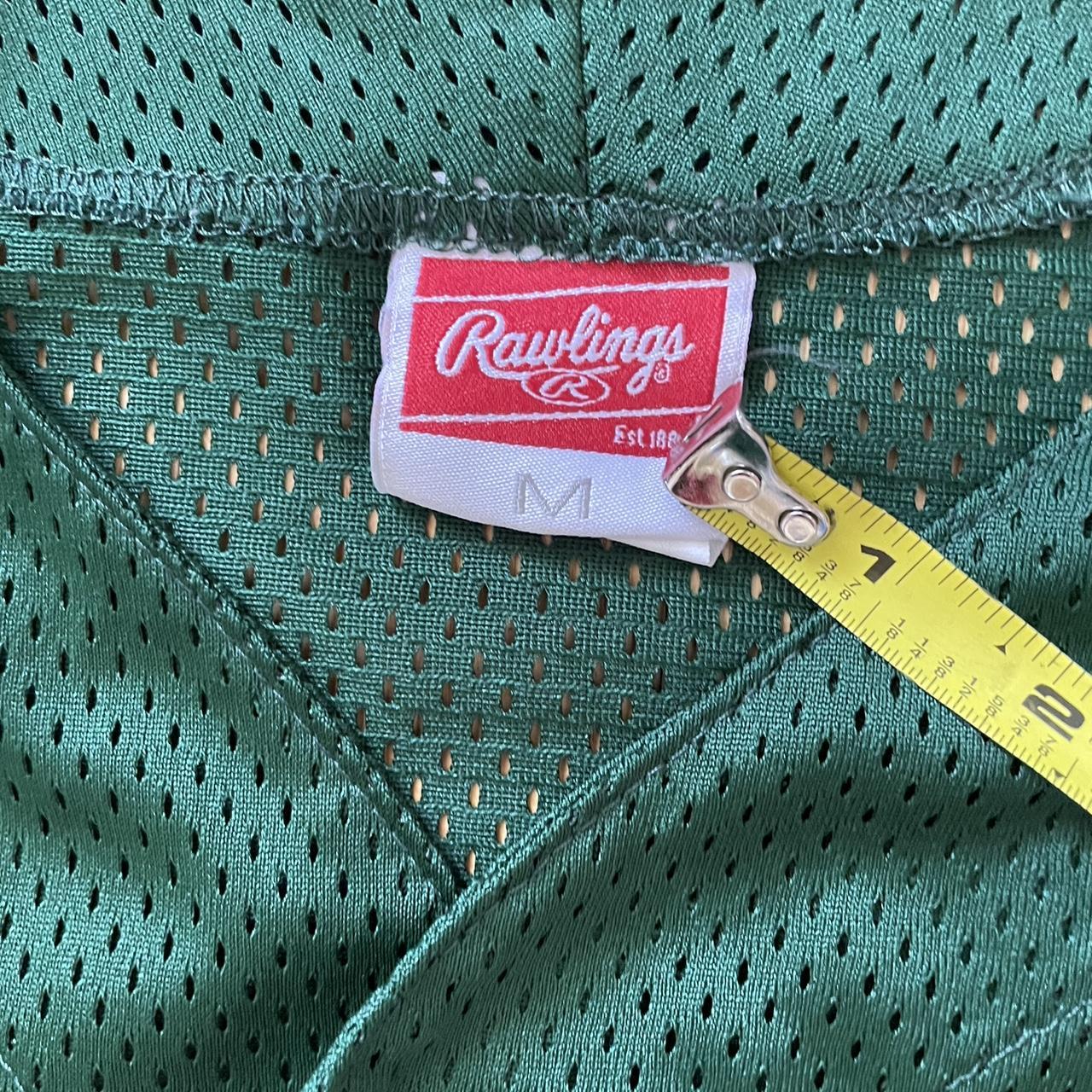 Rawlings Men's Green and Yellow Top | Depop