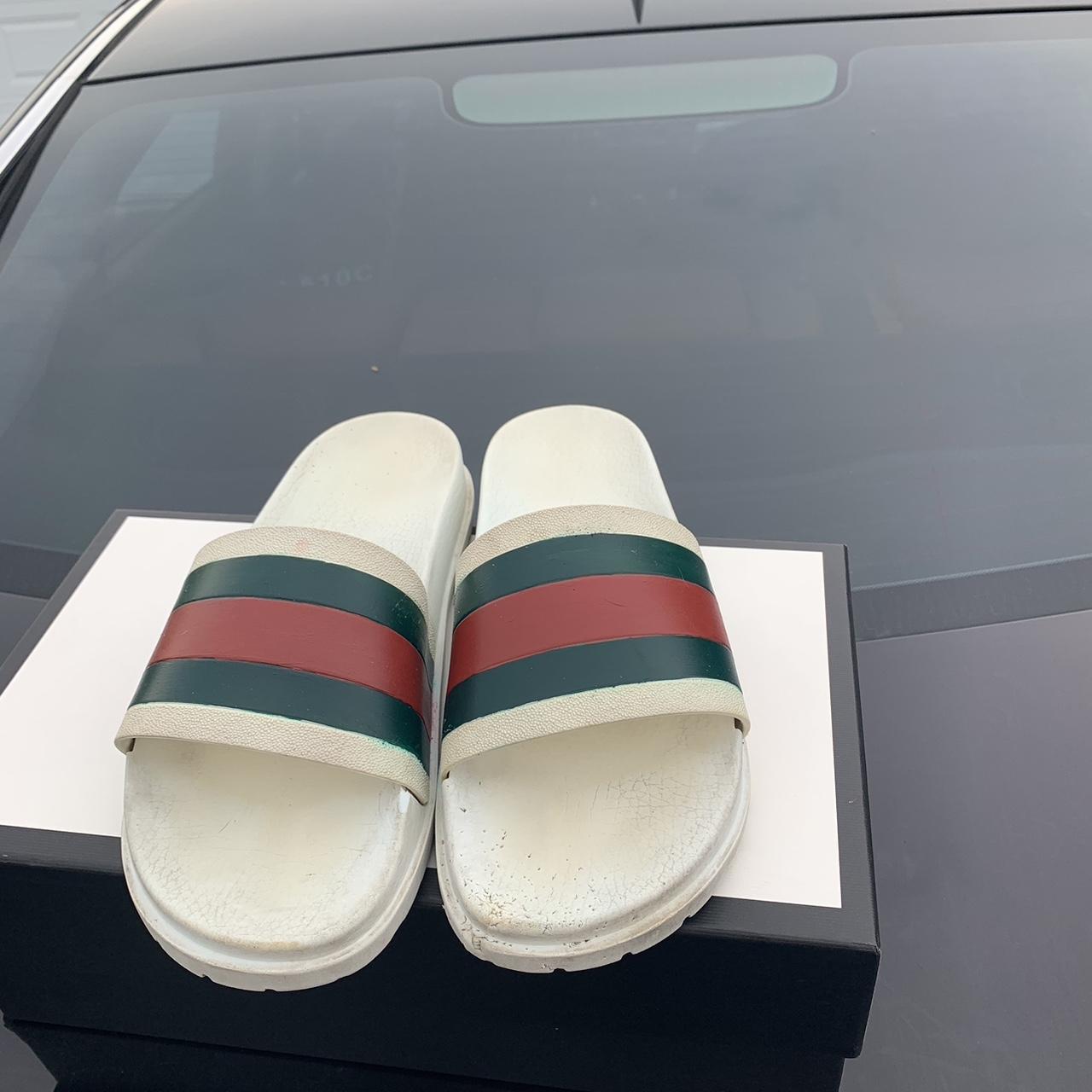 Gucci “Web Slide Sandal” Original bag and... - Depop