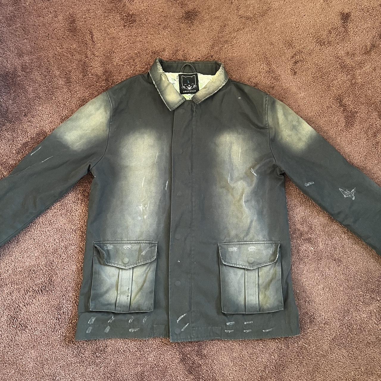 “Drop Dead” Men’s Jacket Size L - Depop