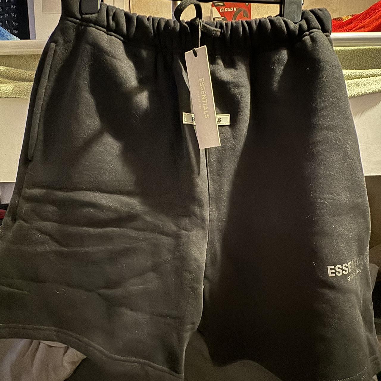 Essential shorts black medium - Depop