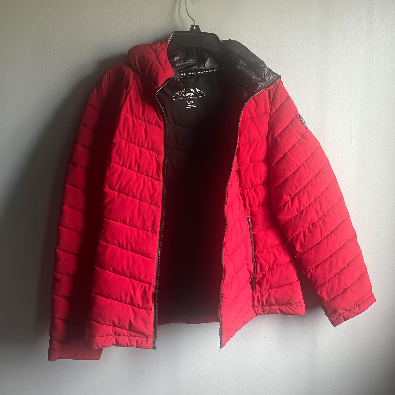 Red winter / fall coat / jacket , very breathable... | Depop