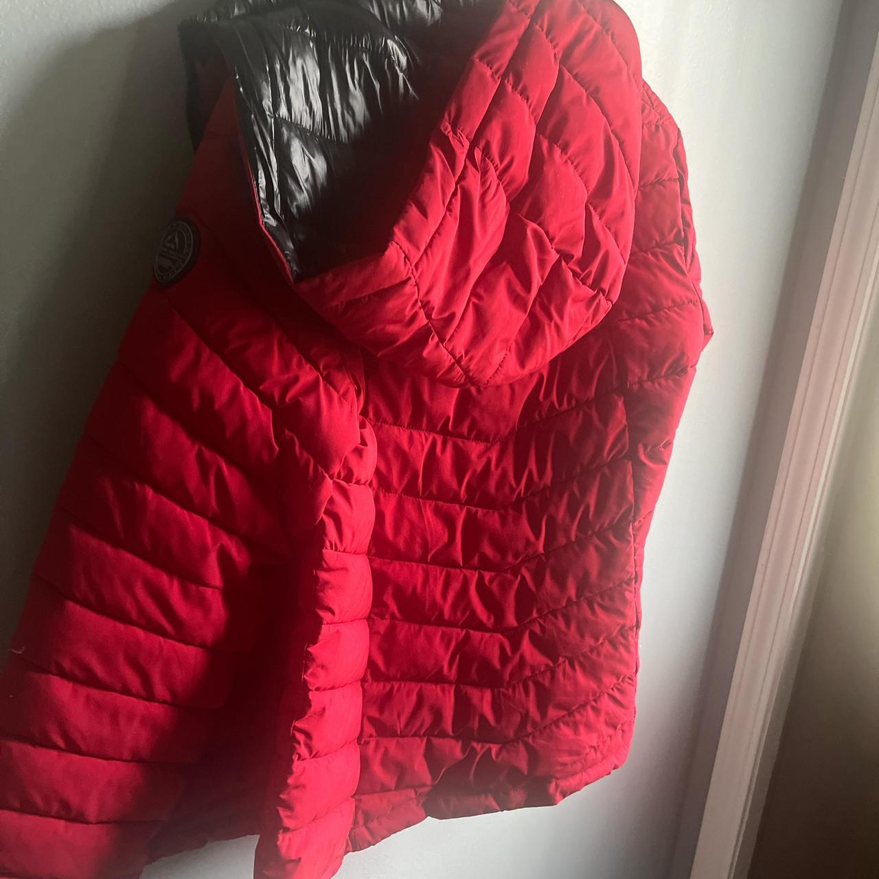 Red winter / fall coat / jacket , very breathable... | Depop