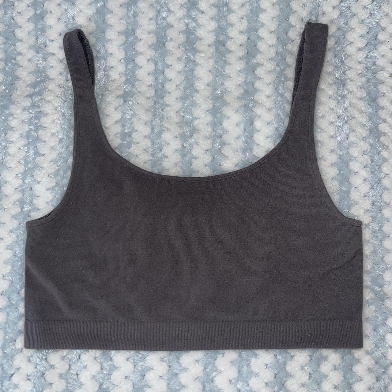 Cute crop/bra top *no paypal payments please super... - Depop