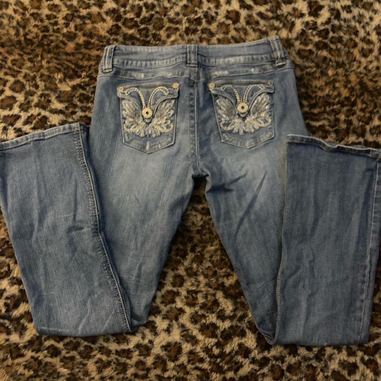 Low-rise candies jeans with butterfly pockets 🦋 - Depop