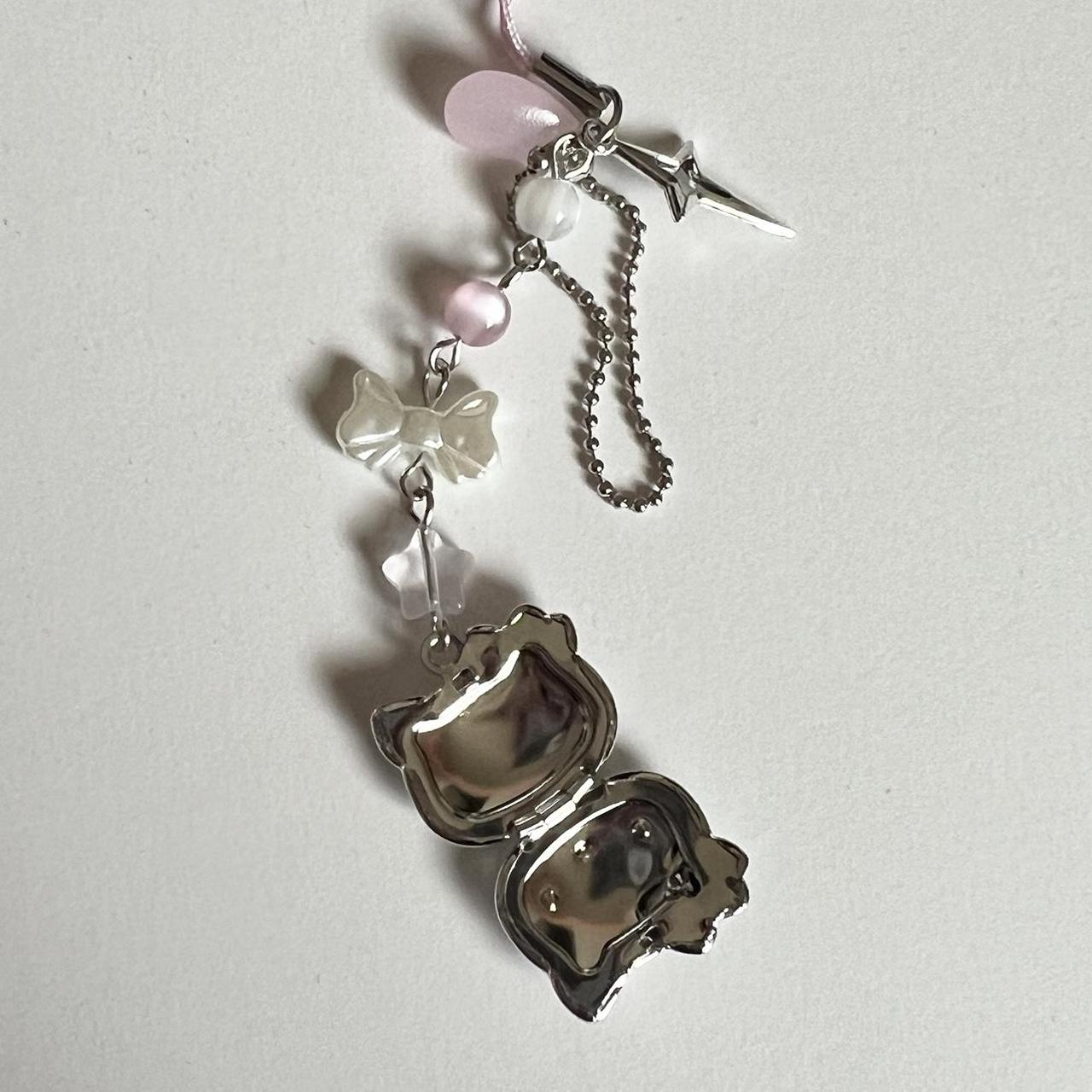 hello kitty locket phone charm perfect for... - Depop