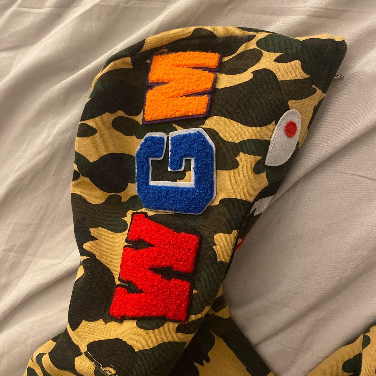 bape tan/yellow jacket size xl but fits like a... - Depop