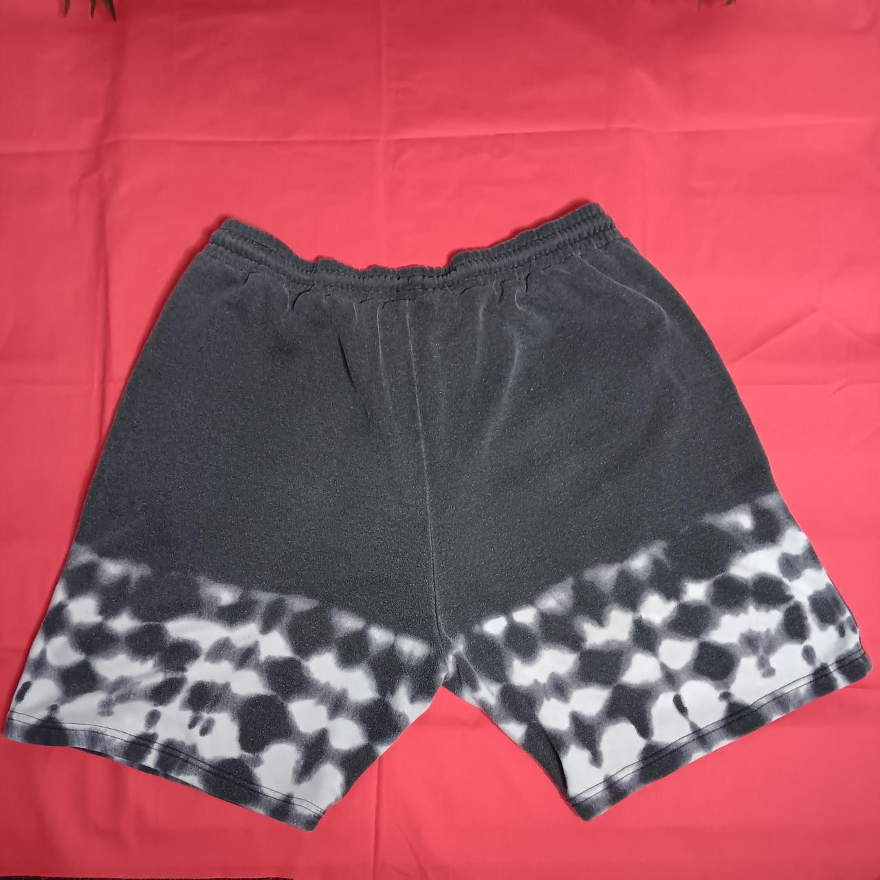 NASA shorts with tie-dye design, black and grey... | Depop