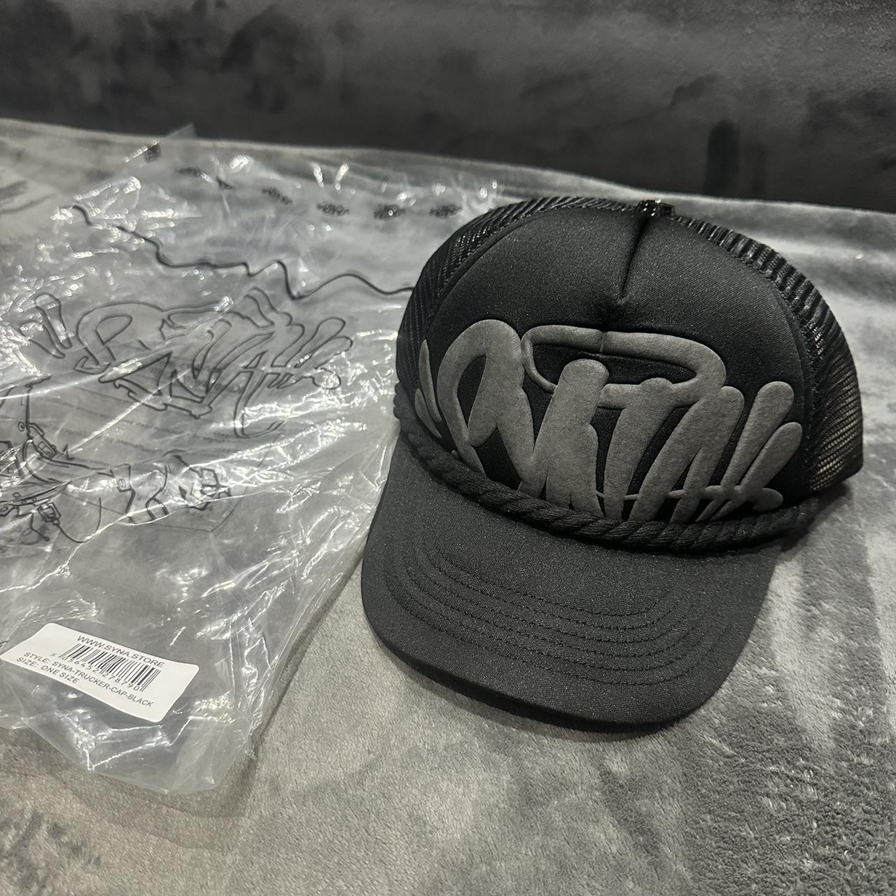 Black Syna world rope truckers cap Brand new... | Depop