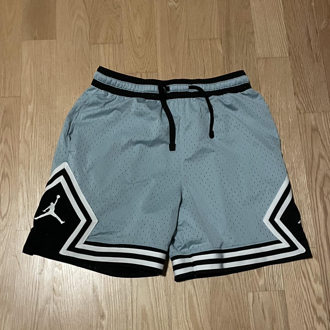 Jordan Men's Blue and Black Shorts | Depop