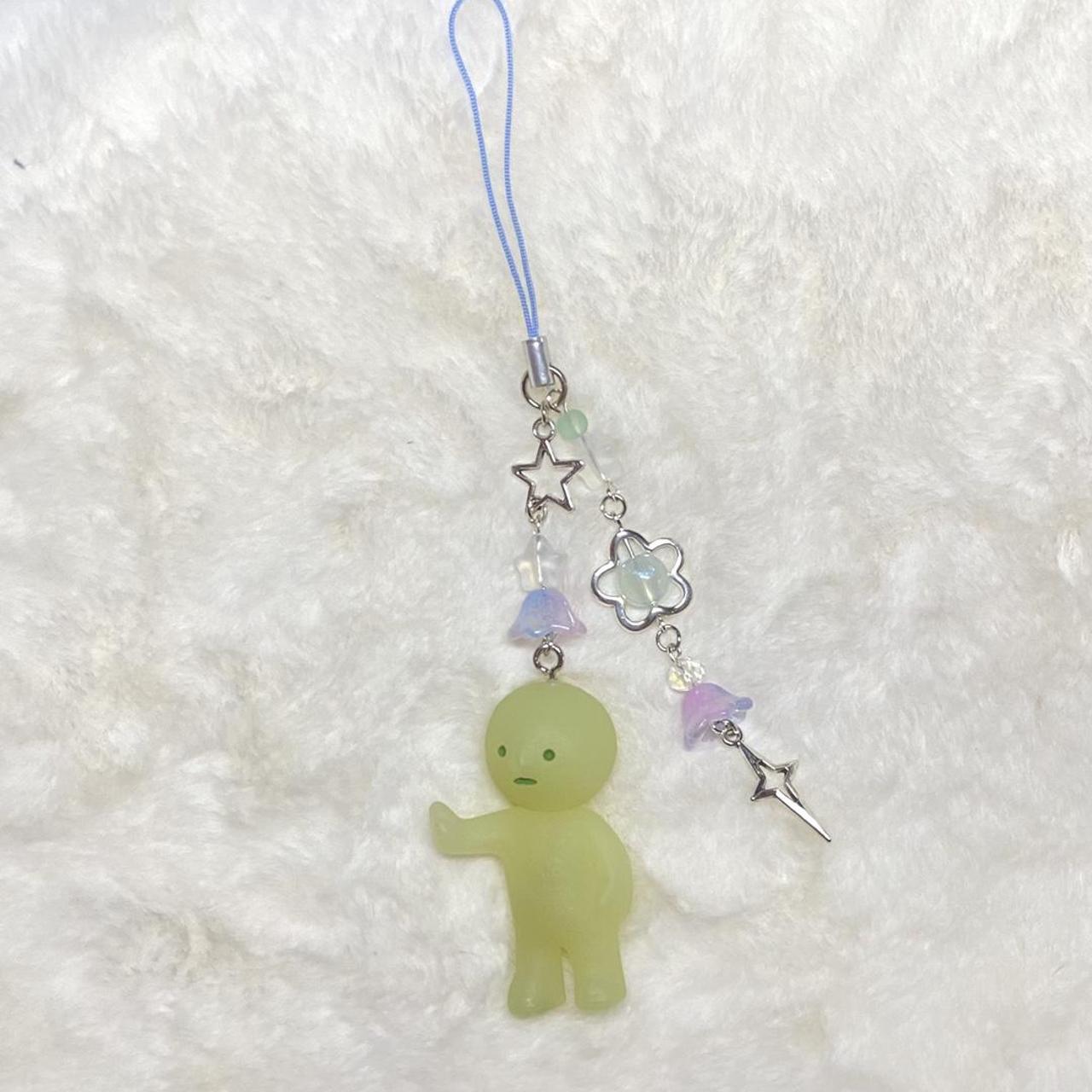 Mini galaxy themed smiski phone charm - Depop