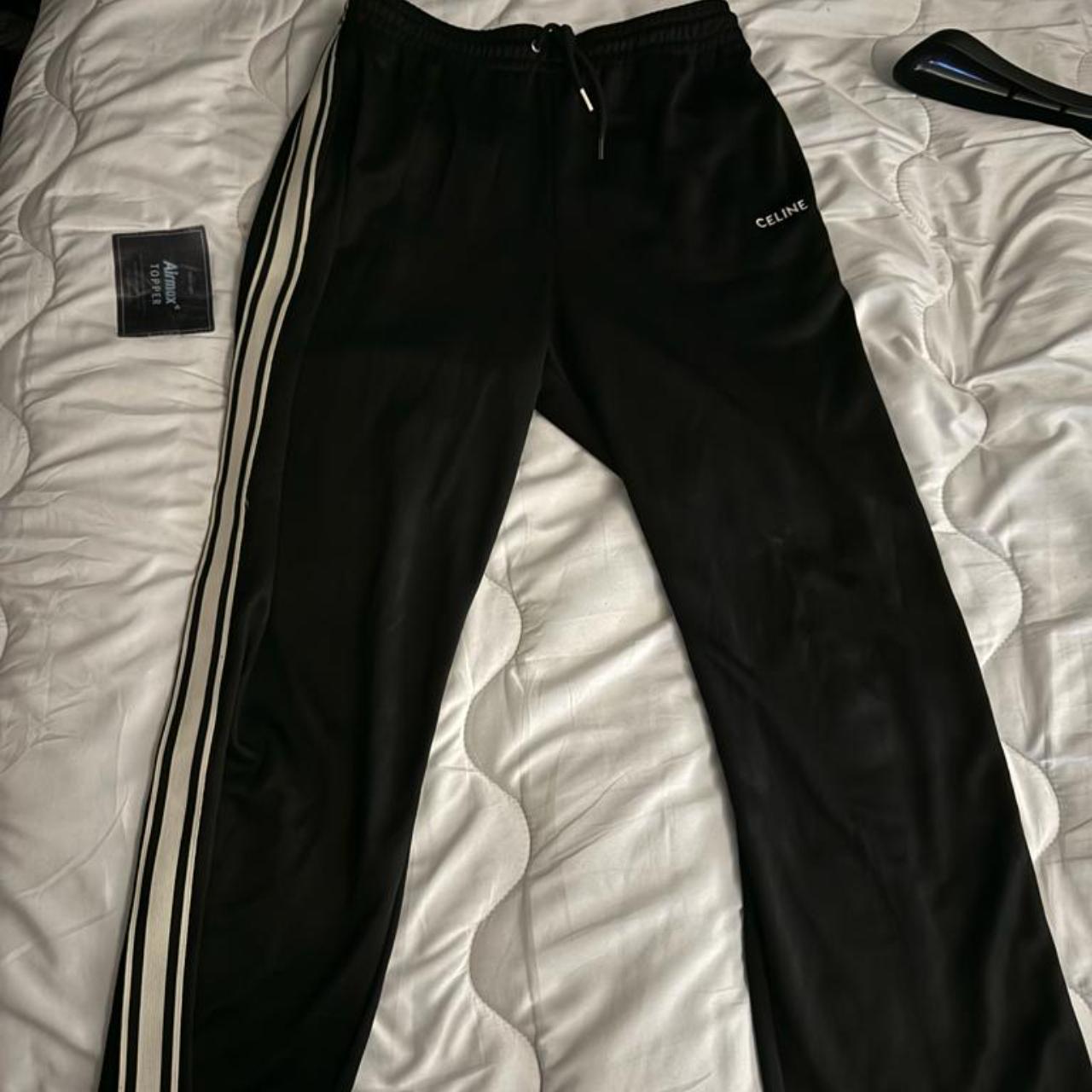 celine polyester straight leg tracksuit pants, i do... - Depop