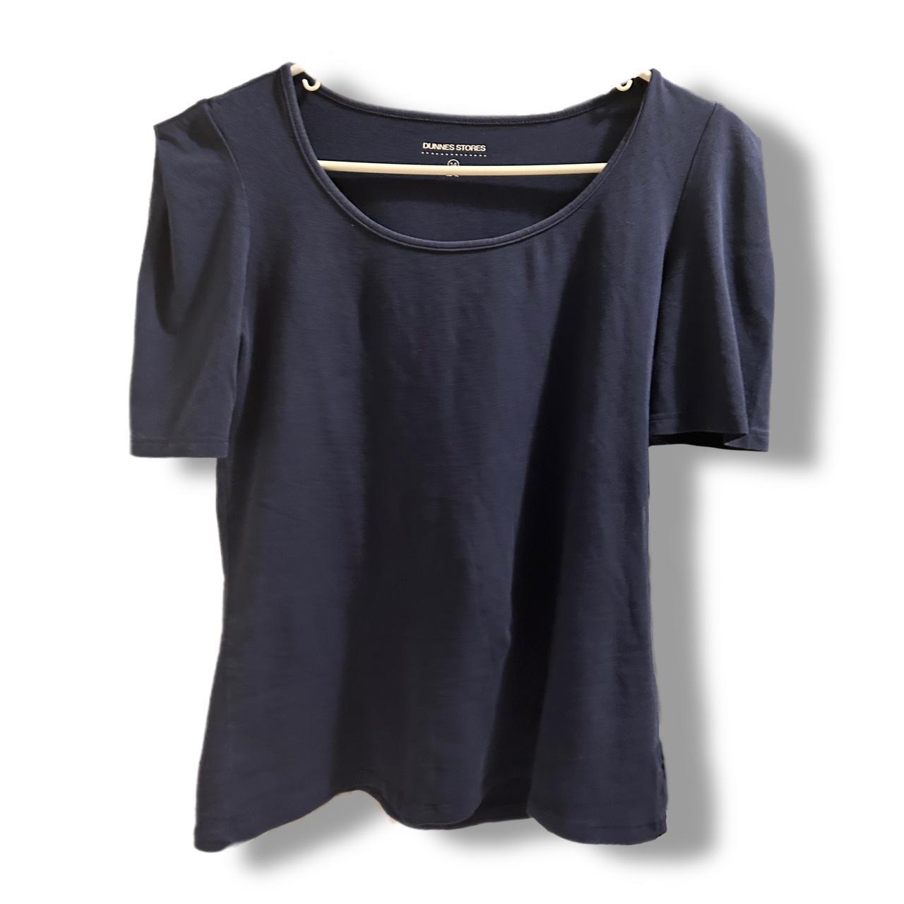 DUNNES STORE SIZE 14 NAVY BLUE TEE - kinda bummed... - Depop