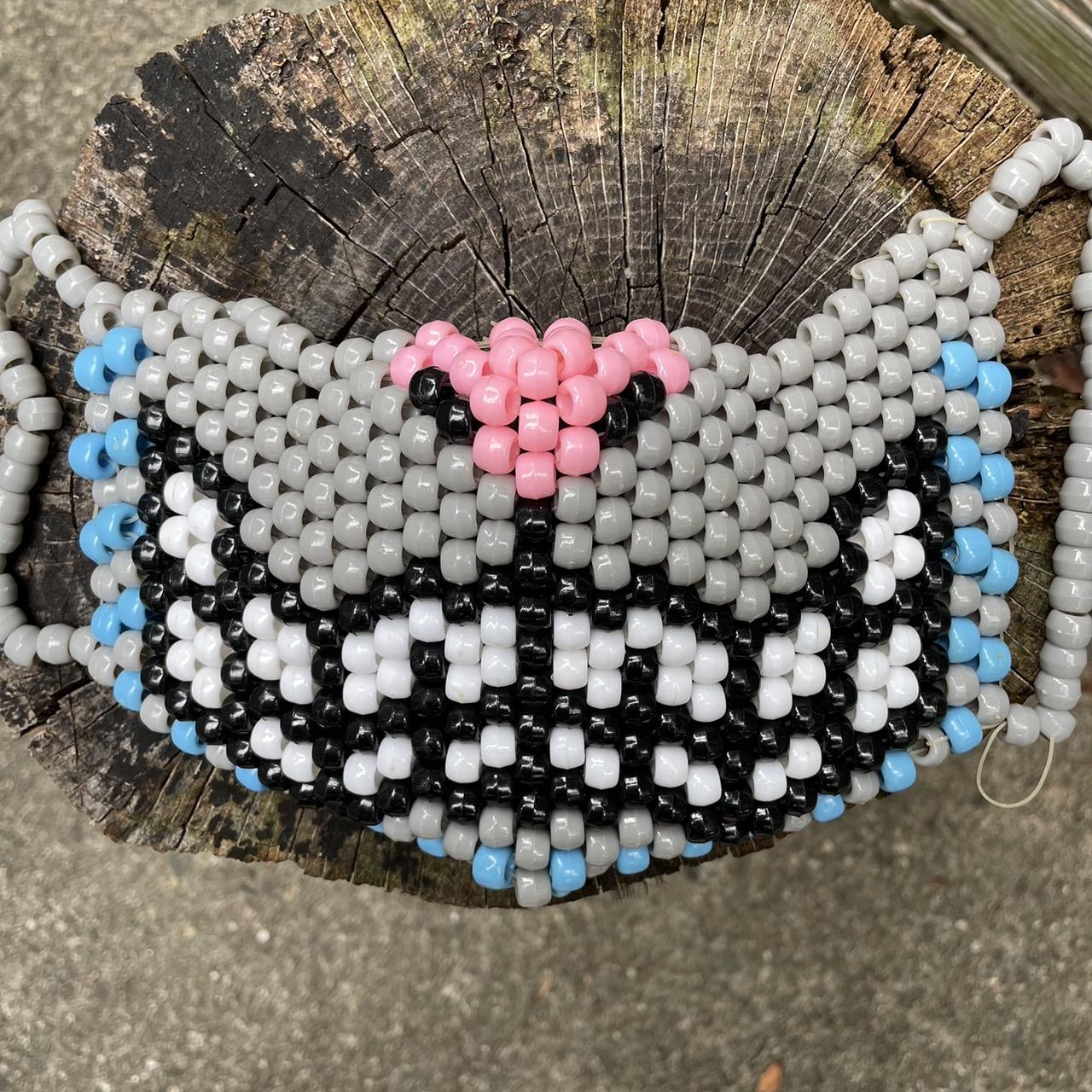 Cheshire cat kandi mask bigger than full size... | Depop