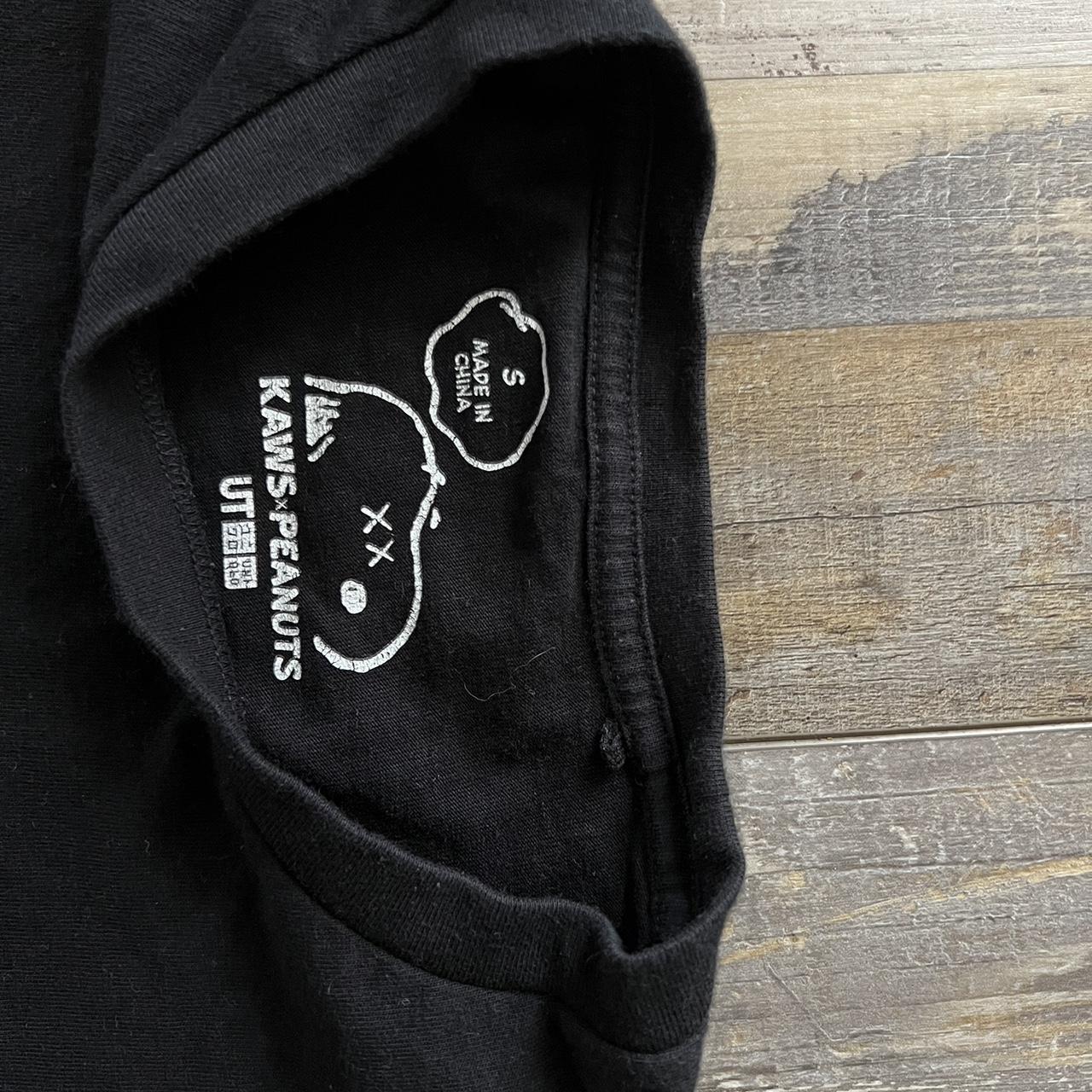 KAWS X Peanuts X Uniqlo T shirt, Snoopy Yawn single... - Depop