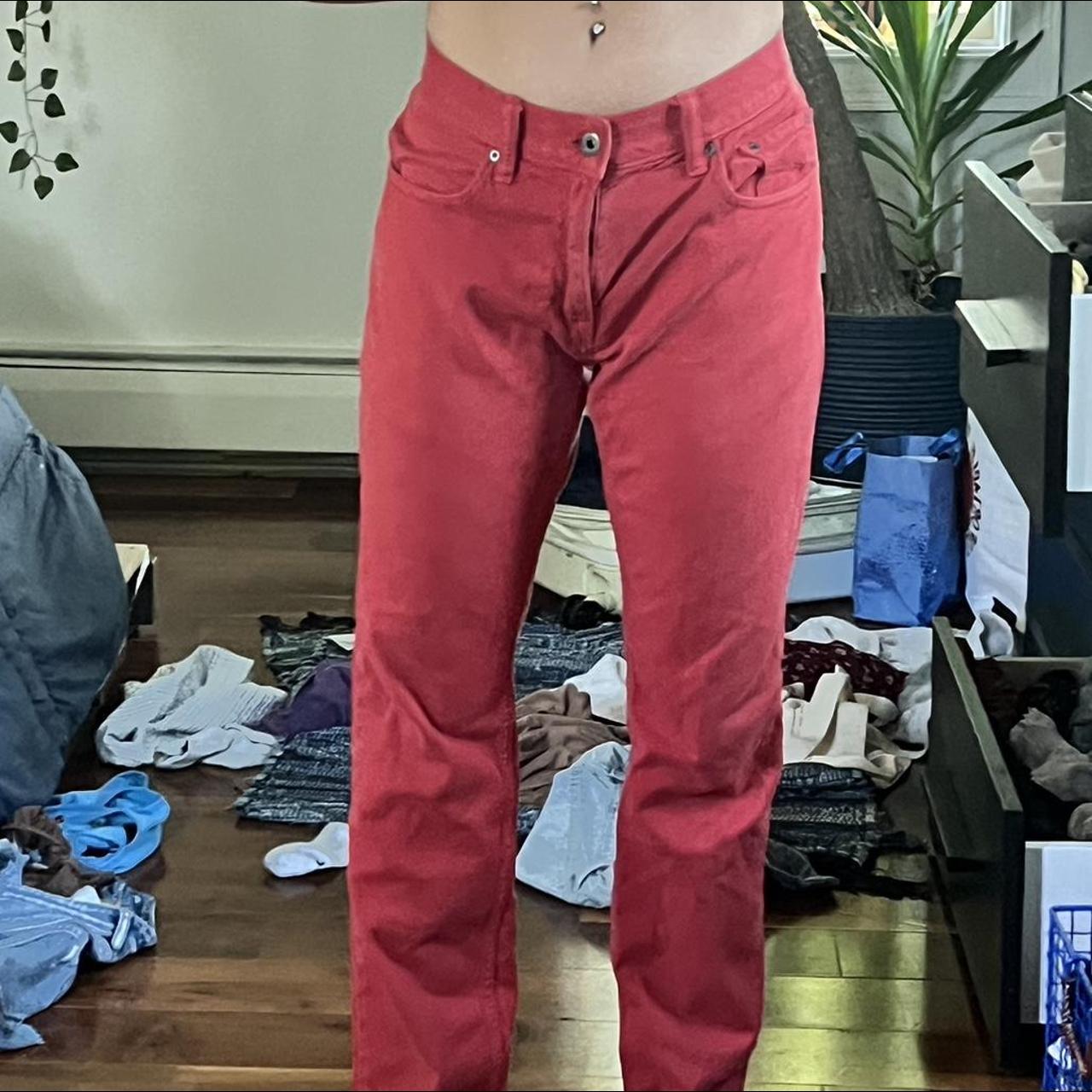 Levi's Men's Red Jeans | Depop