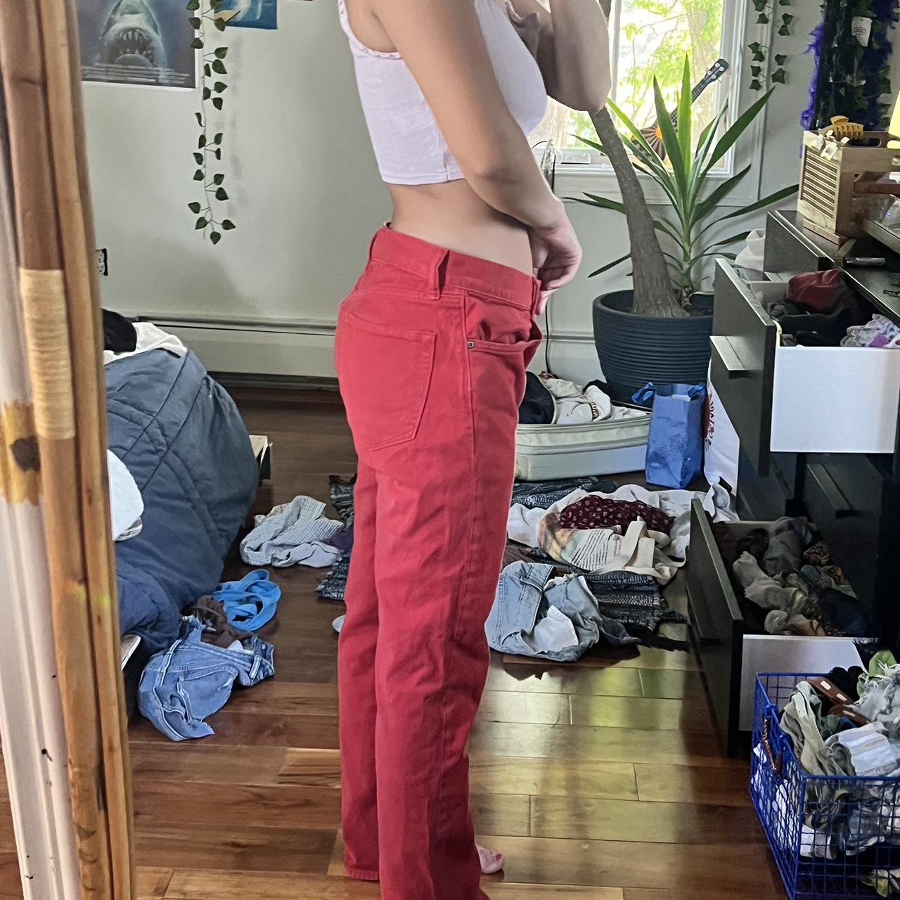 Levi's Men's Red Jeans | Depop