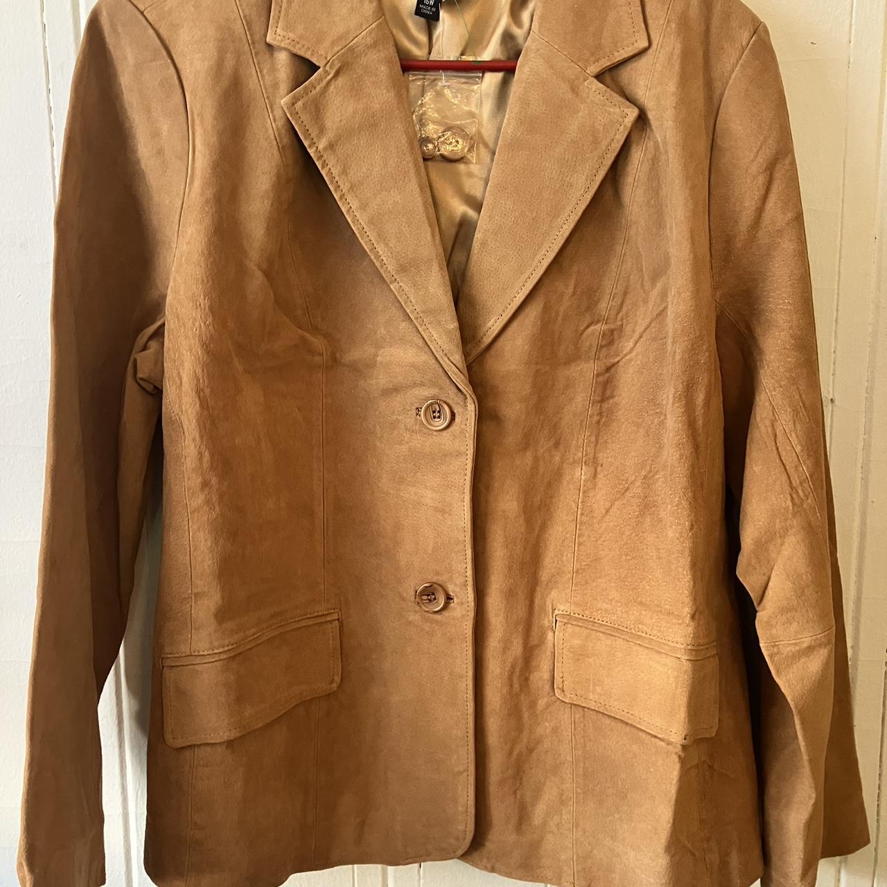 Chadwick’s camel color jacket size 16w Arm (long... - Depop