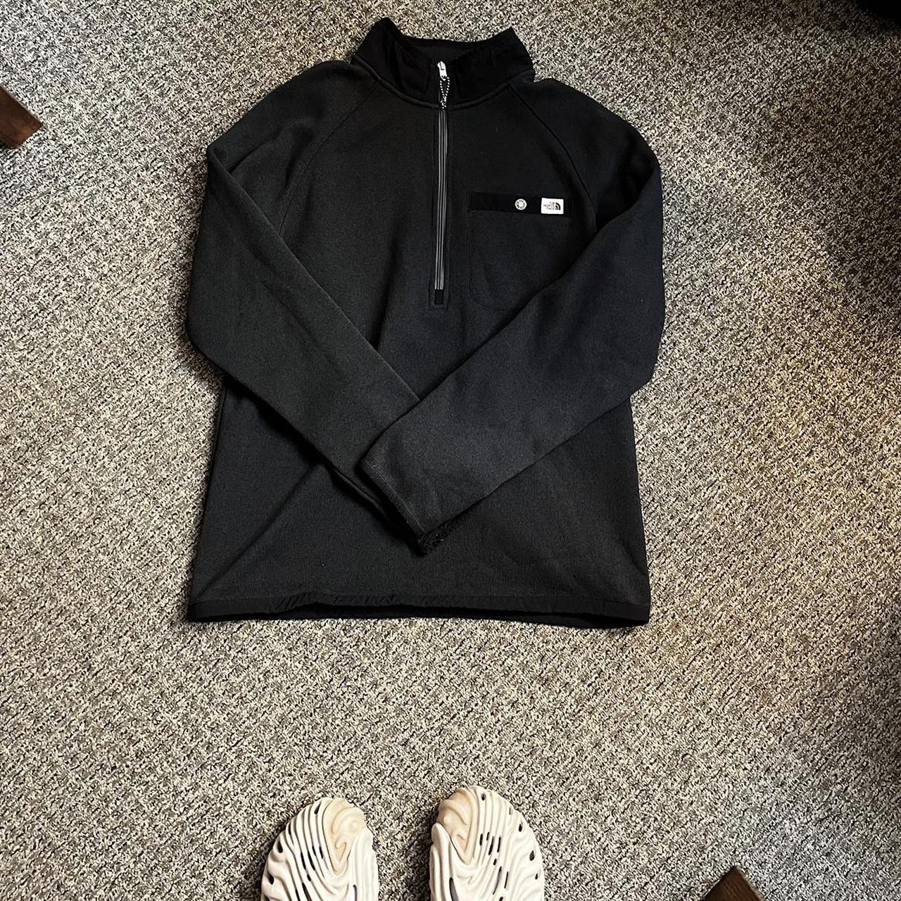 North Face Zip-up Sweater Size L i’m 6'4", fits... - Depop