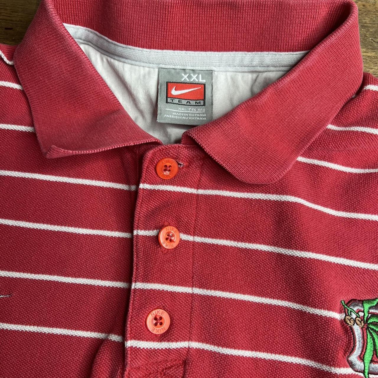 Nike Men's Red and White Polo-shirts | Depop