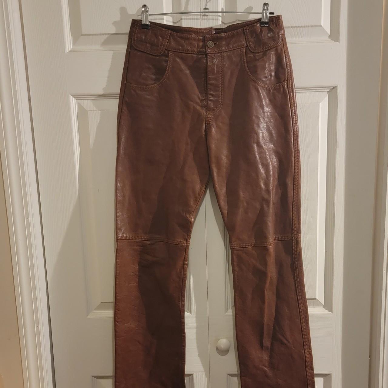 Super Rare real Leather Pants by TELFAR. Truly one... - Depop