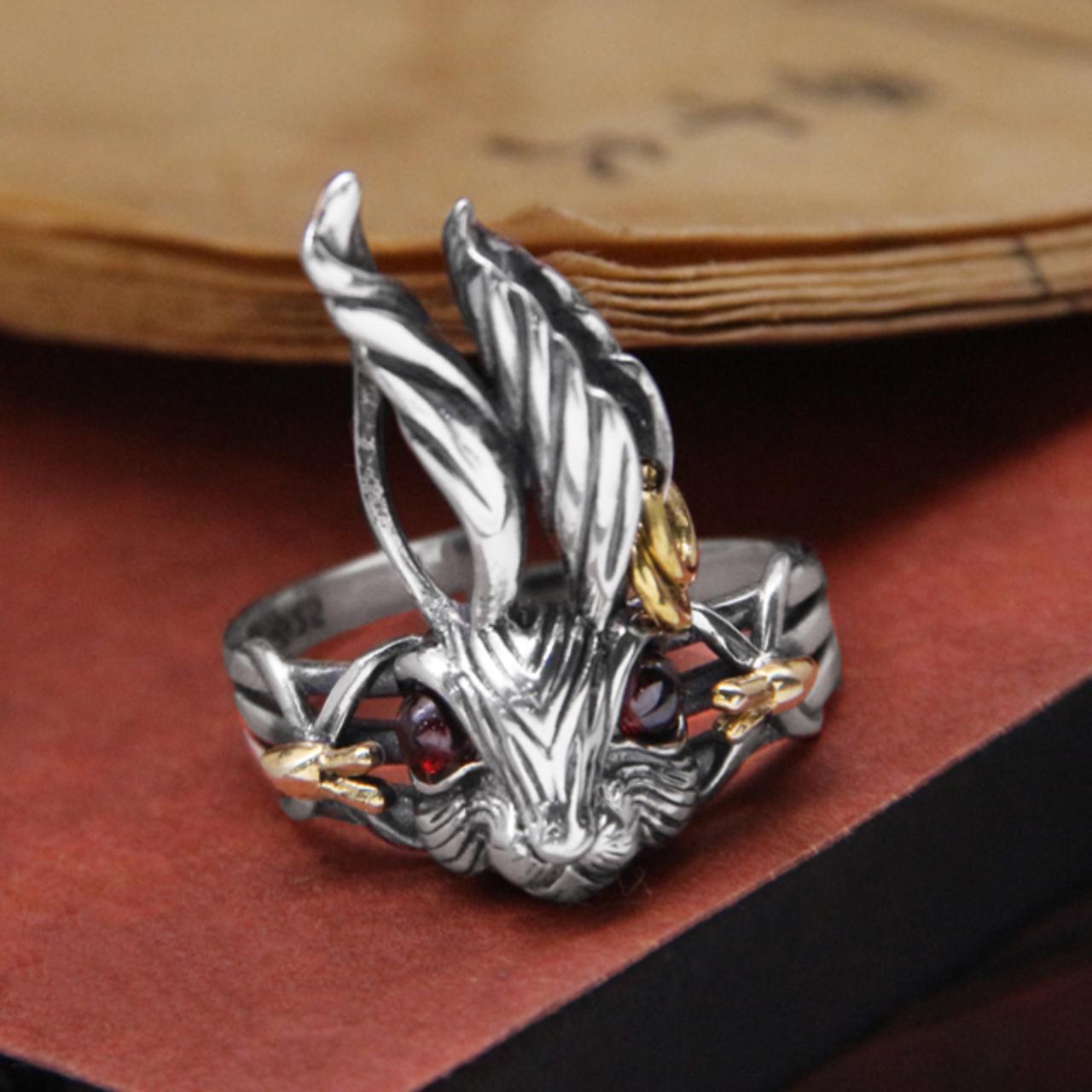 Vintage Red-eyed Rabbit Rings 💐 Product... - Depop