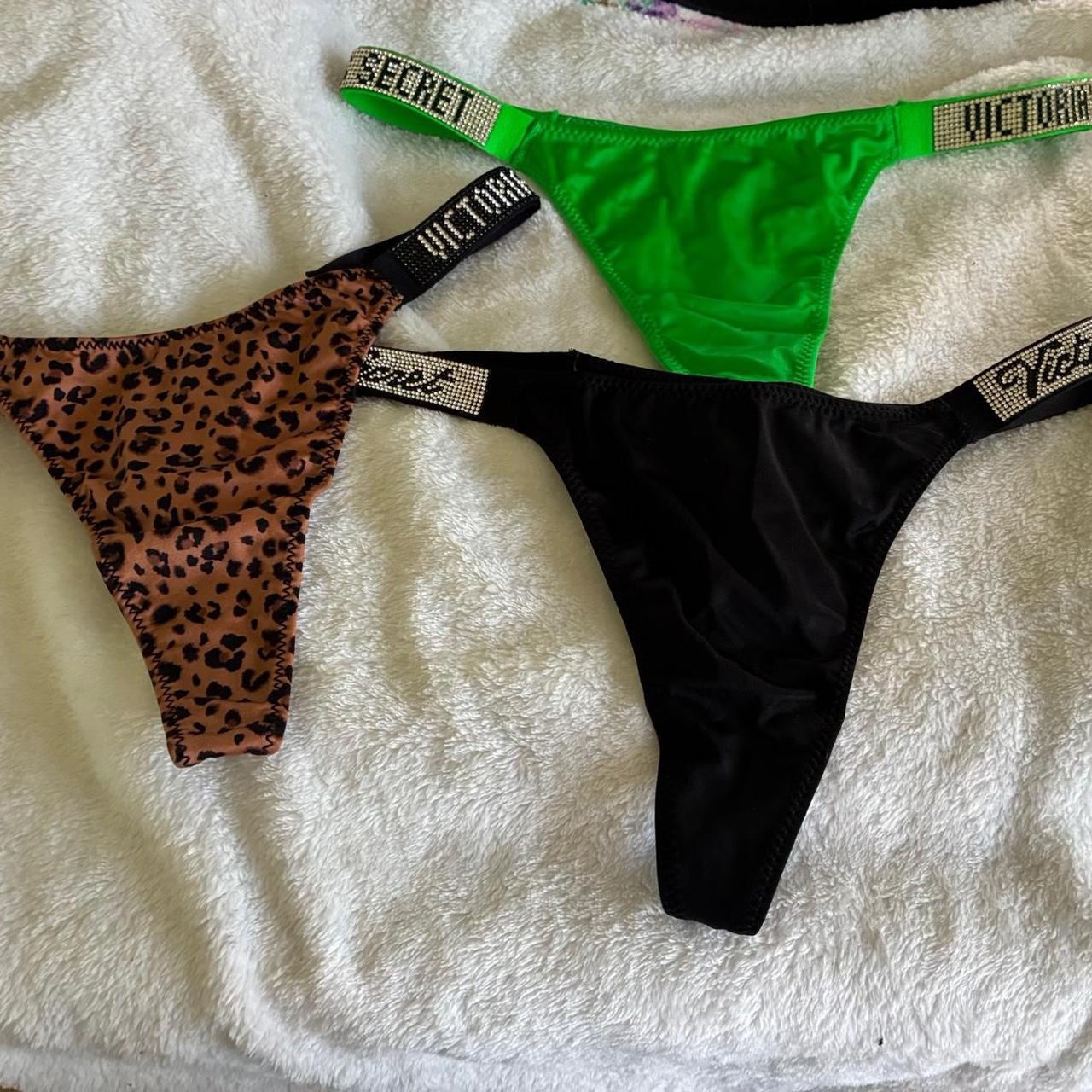 Victoria’s Secret rhinestone strap underwear, set of... | Depop