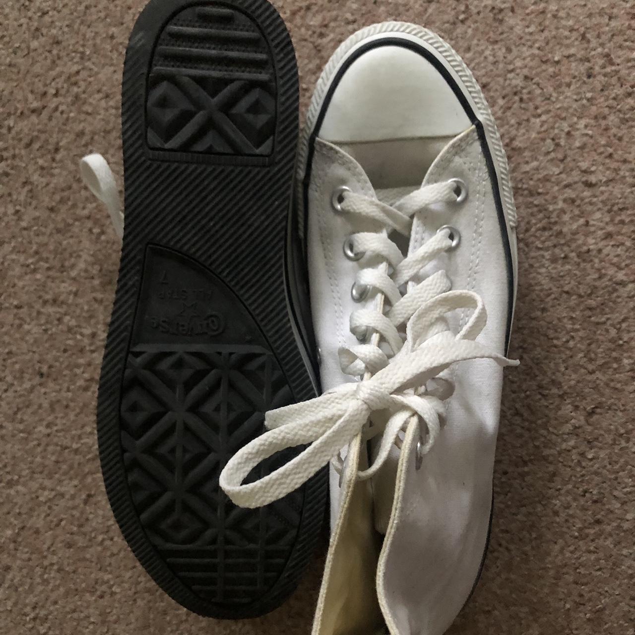 Converse Women's White Trainers | Depop