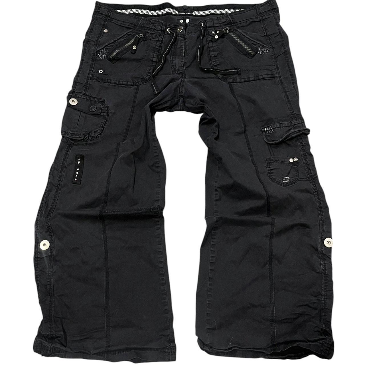 Cyber Y2K capris No brand... | Depop