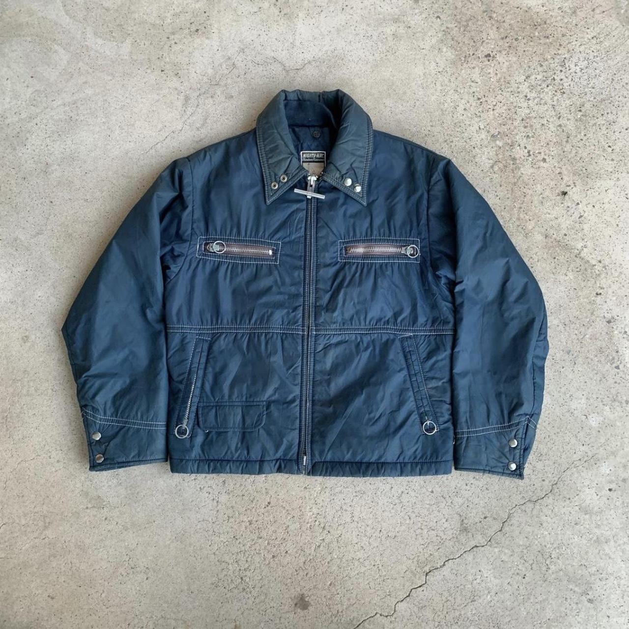 American Vintage Men's Navy Jacket | Depop